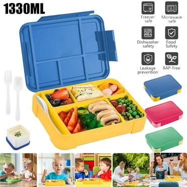 GoBe Kids Bento Style Lunch Box with Snack Spinner Flip - Divided Lunch ...