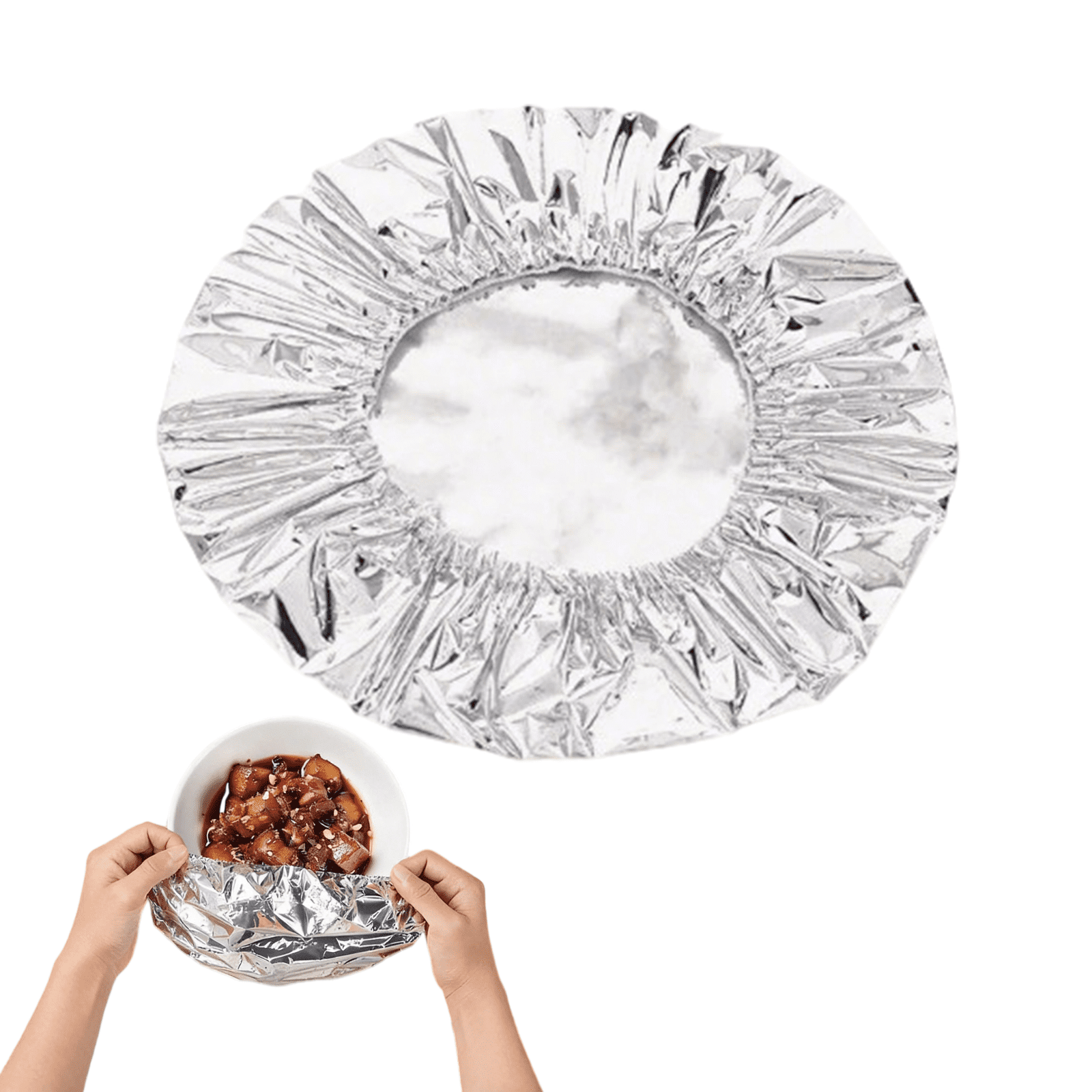Reusable Kitchen Food Covers Aluminum Foil Insulation Wrap Stretchable ...