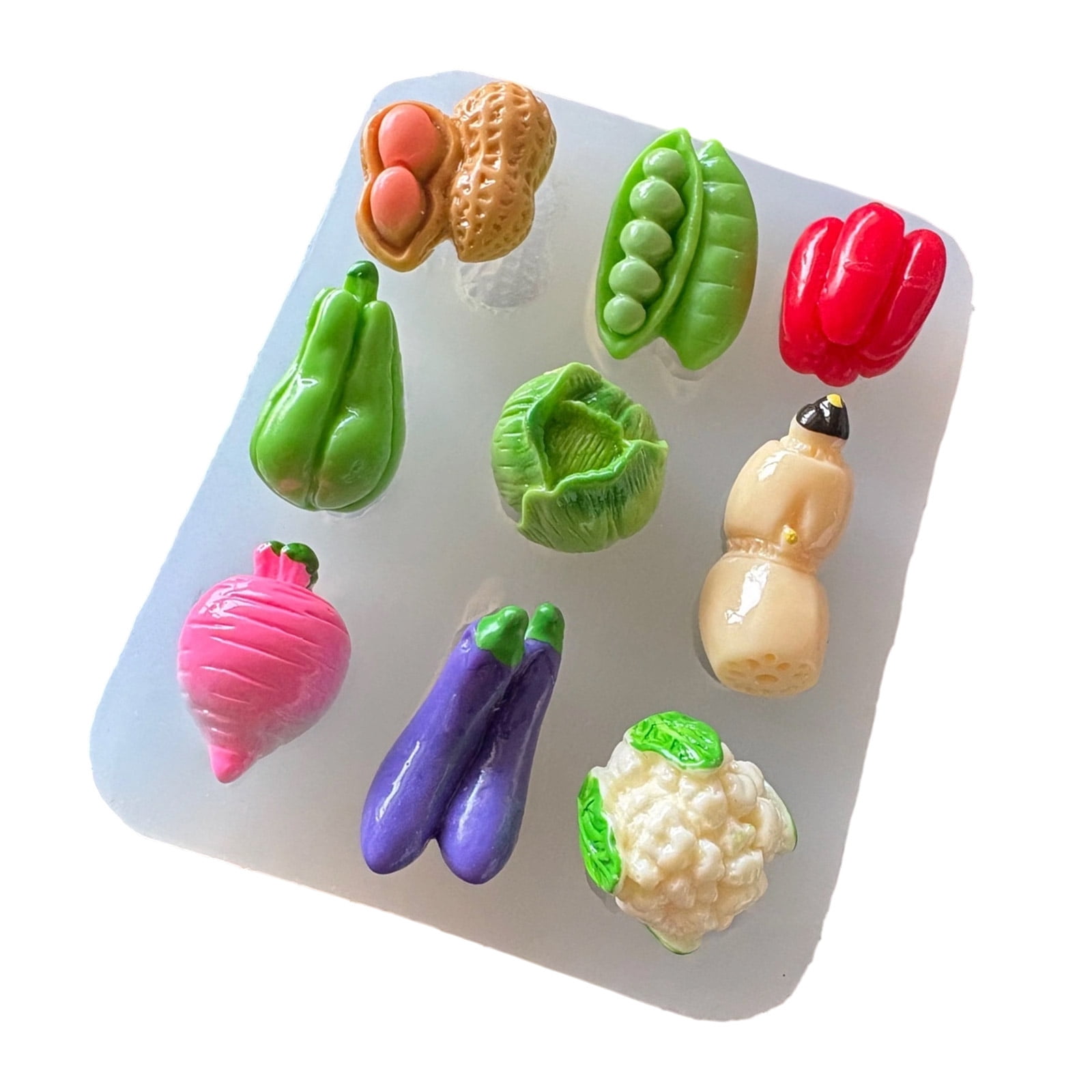 Reusable Kitchen Vegetable Fruit Shape Craft Mold Silicone Handmade ...