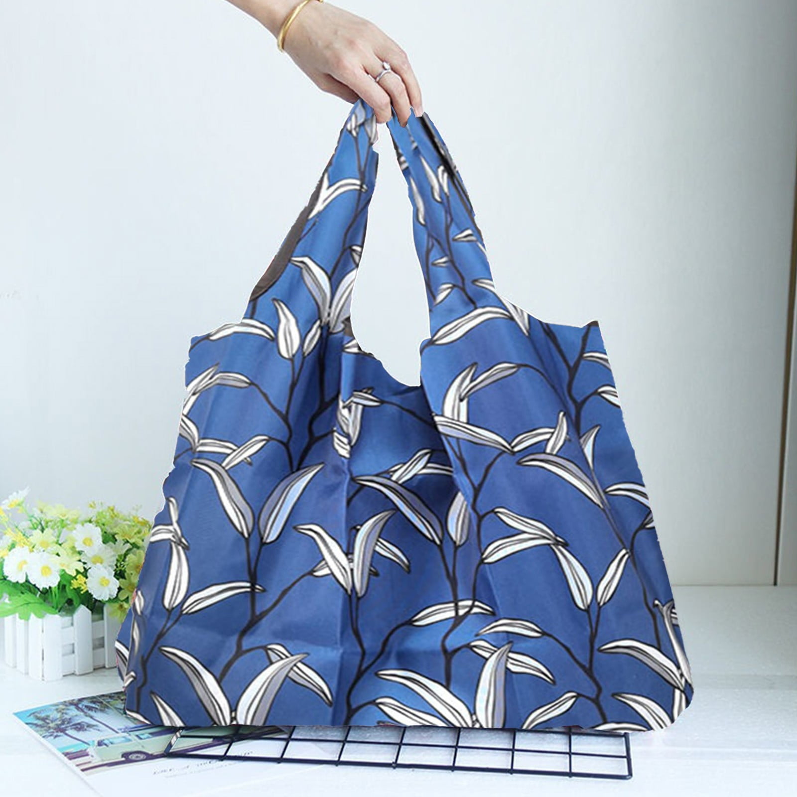 Reusable Large Capacity Shopping Bags Foldable – Waterproof Nylon ...