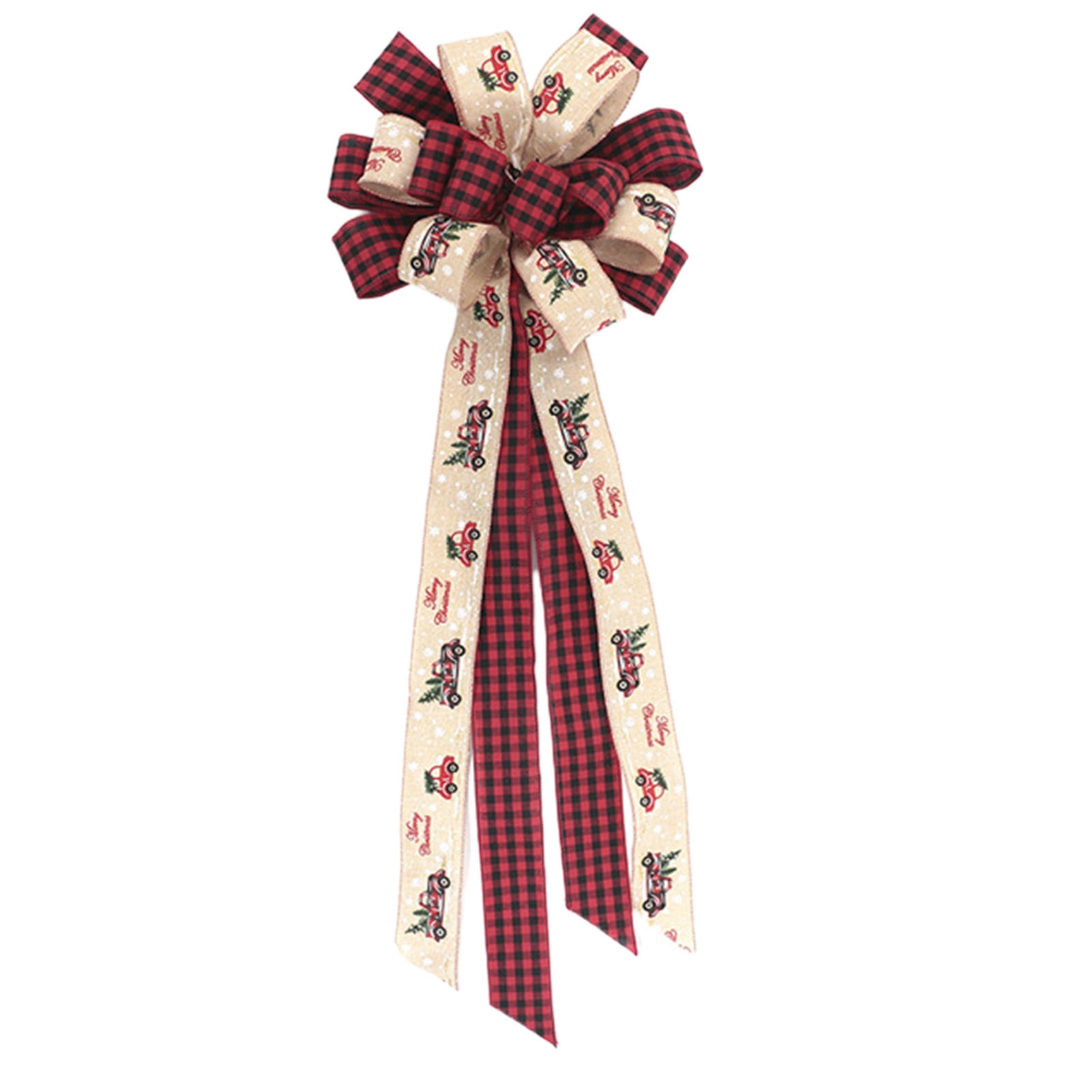 Reusable Large Tree Topper Bowknot Exquisite Bowknot Decor - Long ...