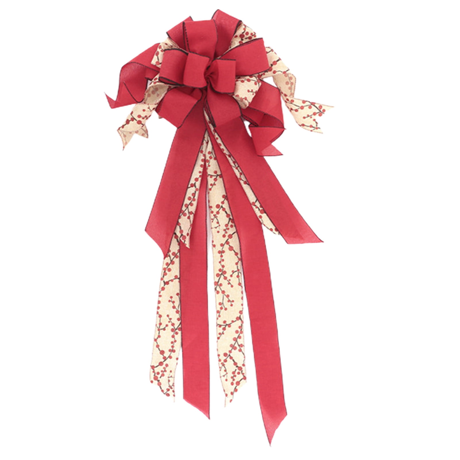 Reusable Large Tree Topper Bowknot Exquisite Bowknot Decor - Long ...