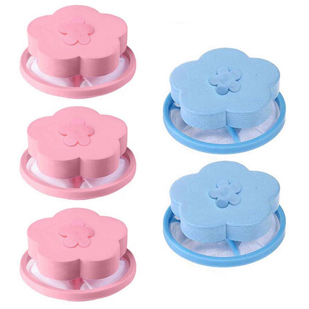 Reusable Laundry Lint Filter Bags (5-Pack) – Dacron Floating Mesh Hair ...