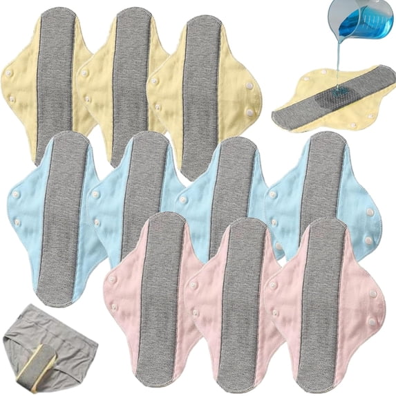 Reusable Leak-Proof & Waterproof Washable Incontinence Pads with ...