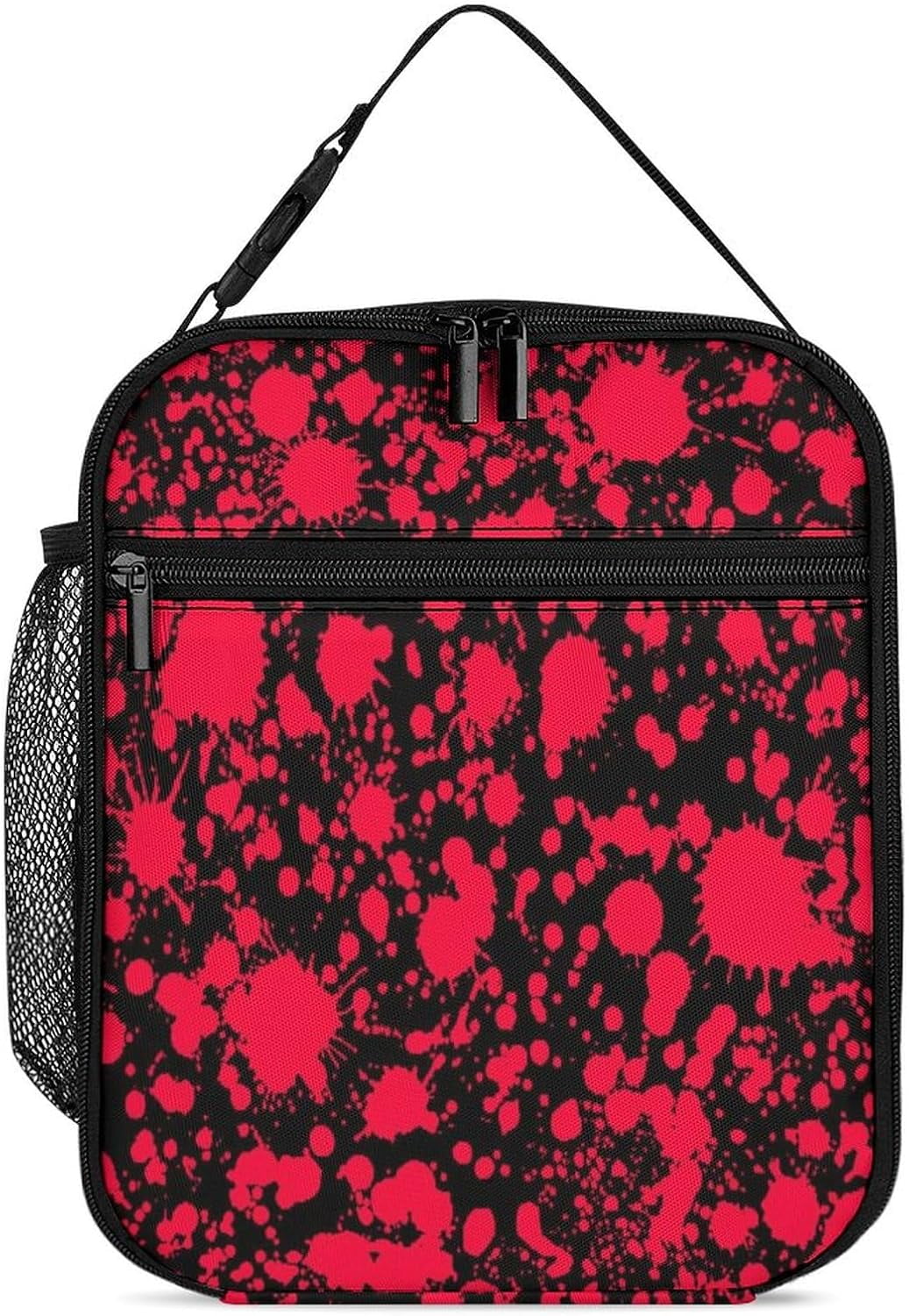 Reusable Leakproof Lunch Bag, Classic Horror Blood Splatter Black ...