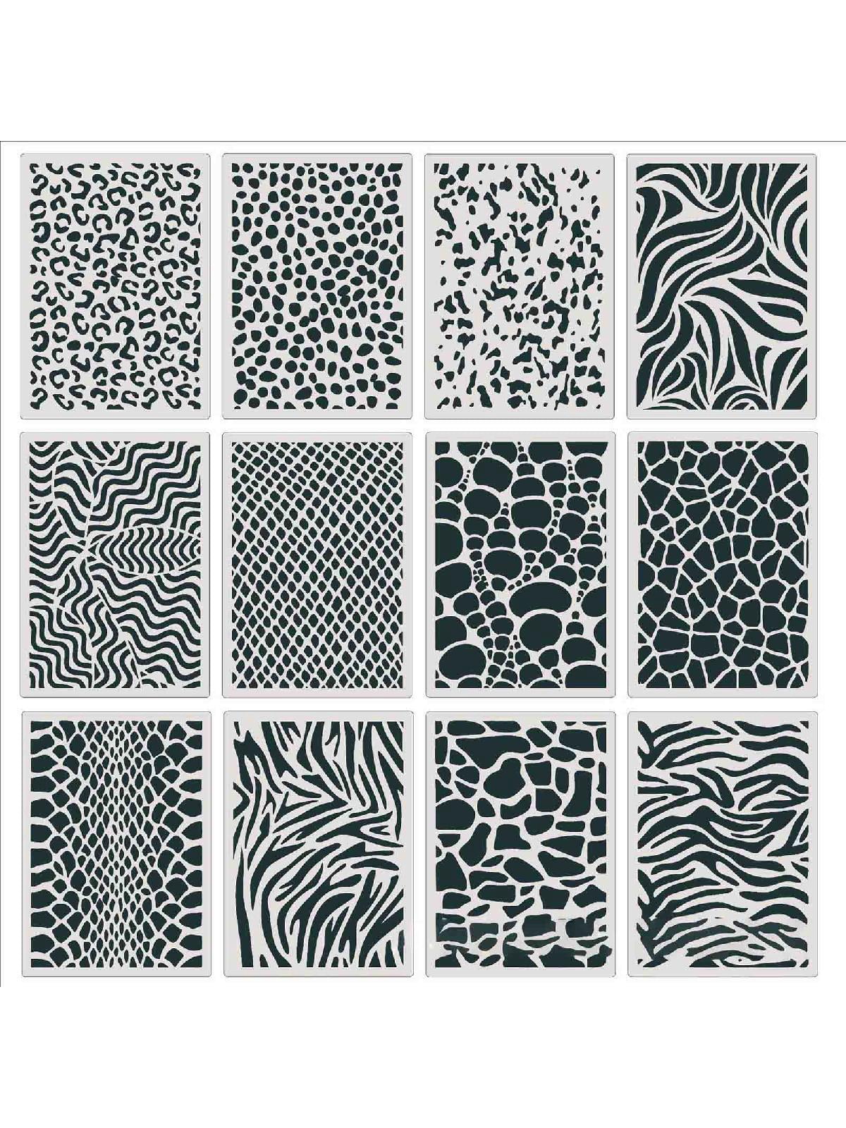 Reusable Leopard Skin Stencil DIY ArtAn1ma1Print Baking Drawing ...