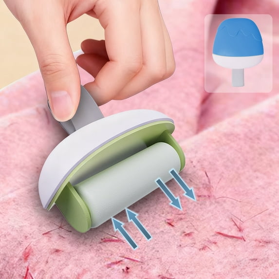 Reusable Lint Roller with Replaceable Adhesive Rollers for Pet Hair and ...