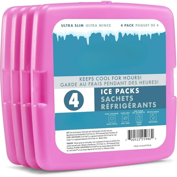 Reusable & Long-Lasting Slim Ice Packs, Cold Packs for Lunch Boxes, Ice ...