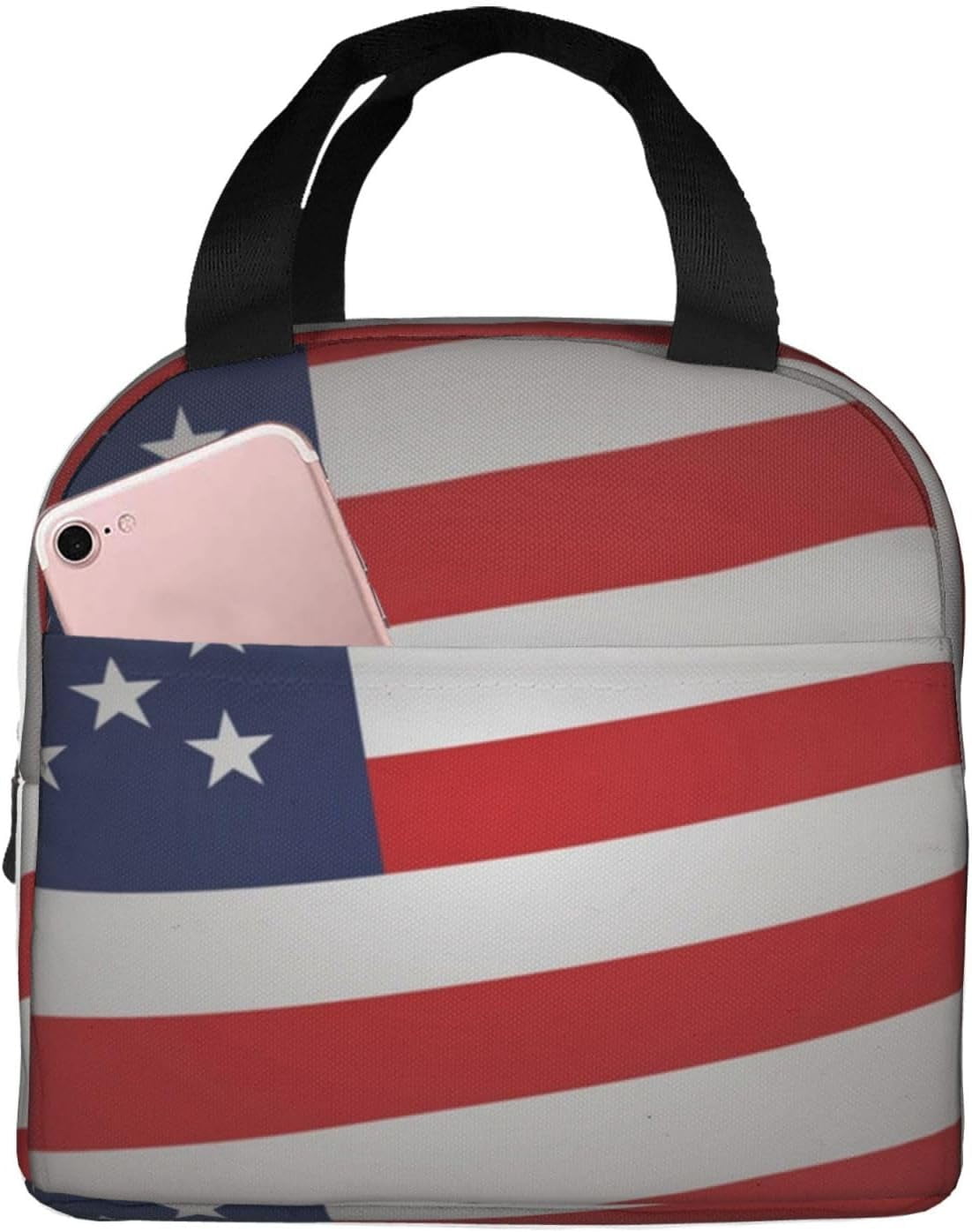 Reusable Lunch Bag Fashionable Lunch Tote Bag With Zip Closure ...