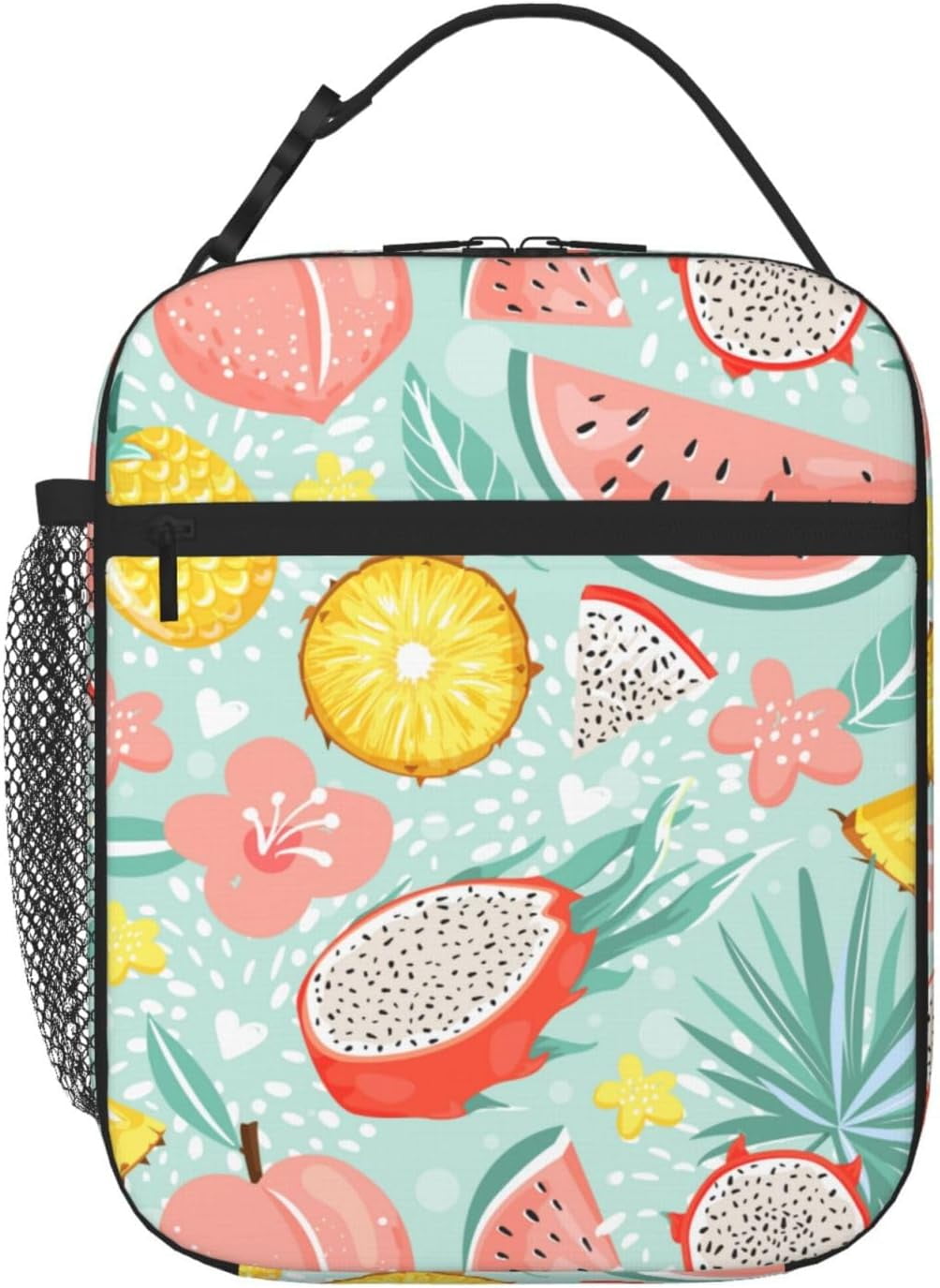 Reusable Lunch Bag Watermelon Dragon Fruit Insulated Lunch Box ...