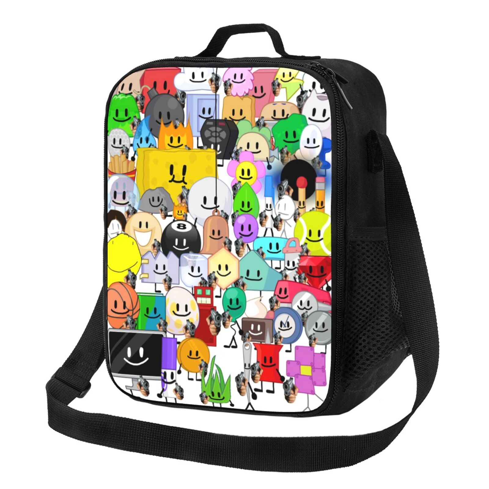 Reusable Lunch Bags Insulated Lunch Box Durable Battle Anime for Bfdi ...