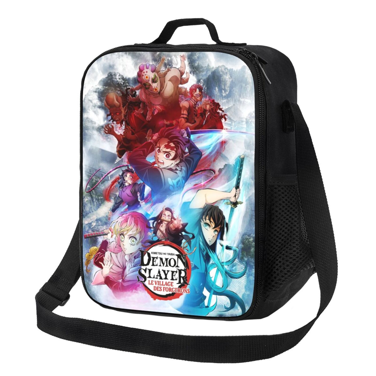 Reusable Lunch Bags Insulated Lunch Box Durable Demon Slayer For Office ...
