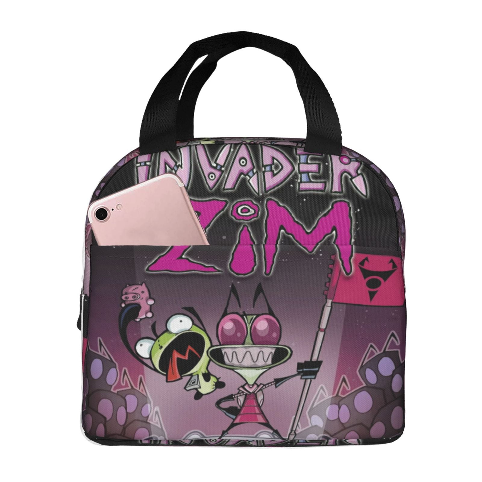 Reusable Lunch Bags Insulated Lunch Box Durable Invader Zim For Office ...