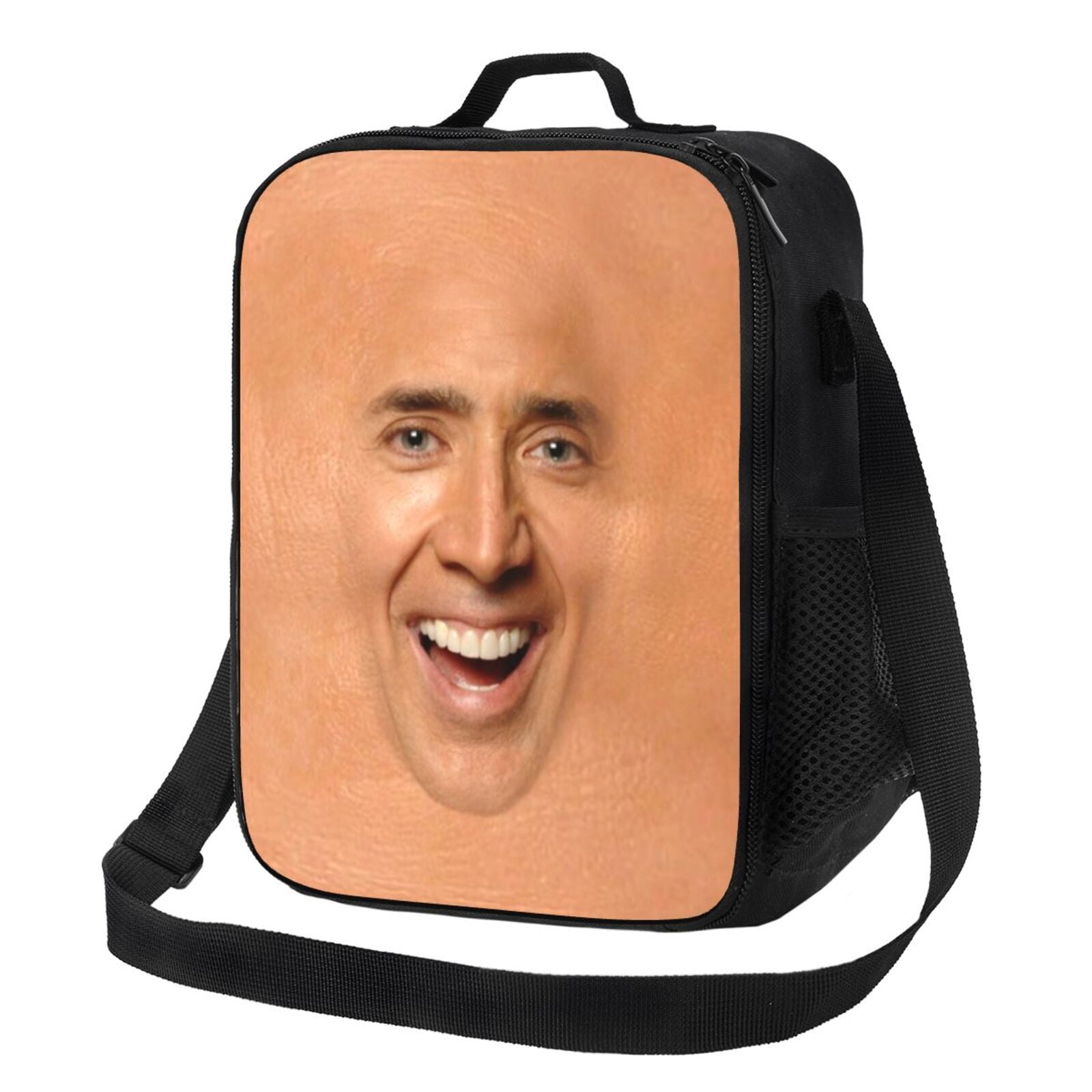 Reusable Lunch Bags Insulated Lunch Box Durable Nicolas Cage For Office Work Picnic Travel ...