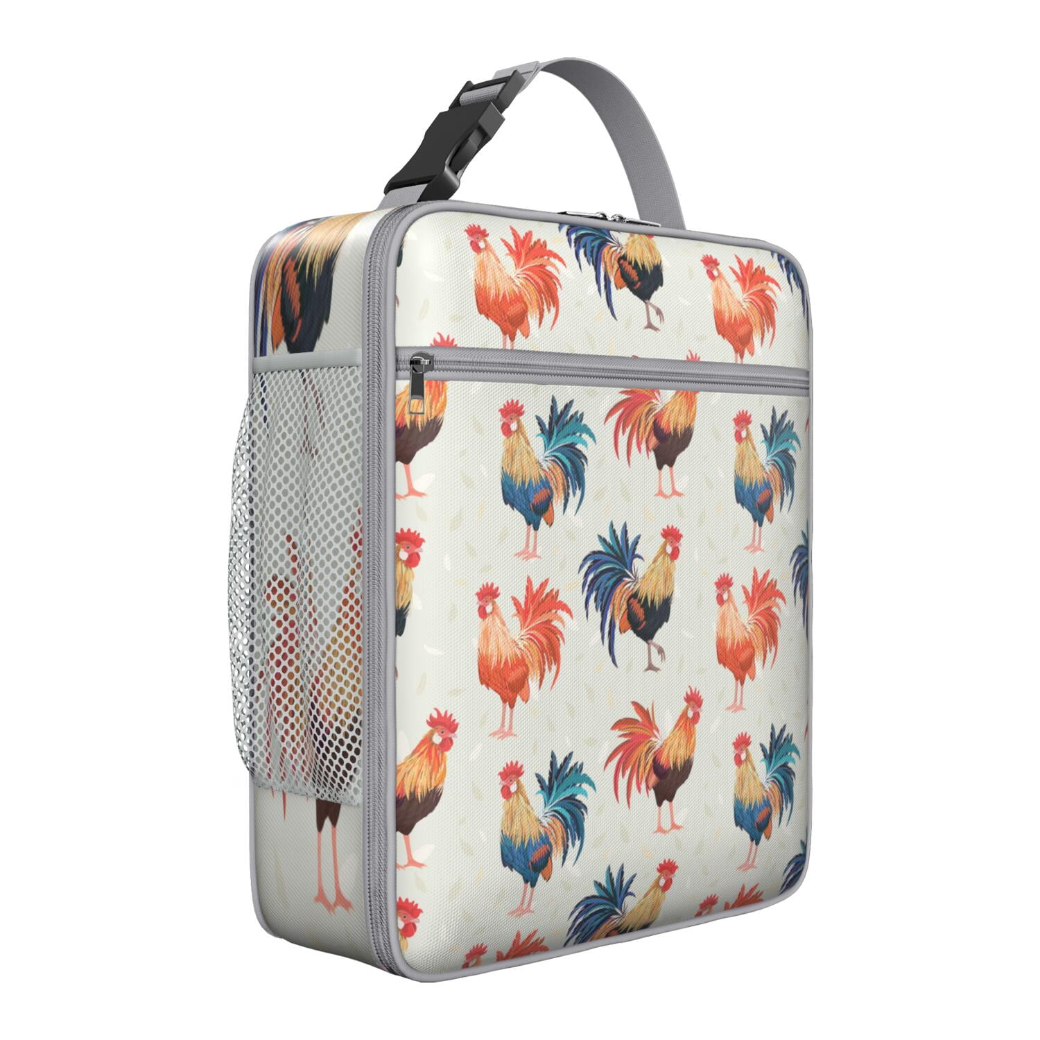 Reusable Lunch Tote Bag – Cute Farmhouse Chicken & Egg Watercolor ...