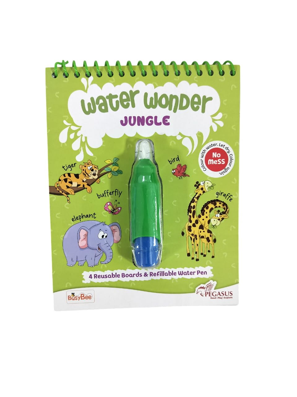 Reusable Magic Water Coloring Book For Kids, Educational Fun Time For ...