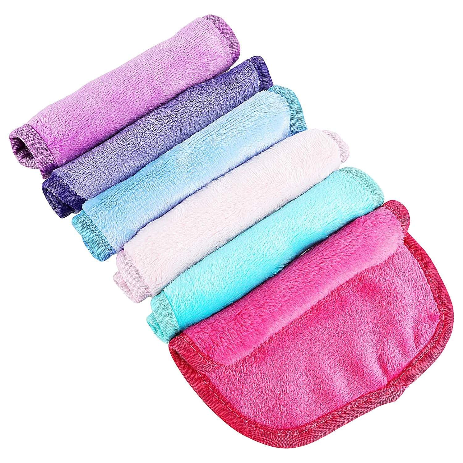 Reusable Makeup Remover Cloths, Soft Microfiber Face Cleansing Towel, 6 ...