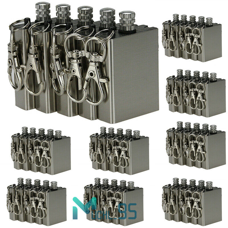 Reusable Match Lighter Emergency Survival Camping Fire Starter Flint ...