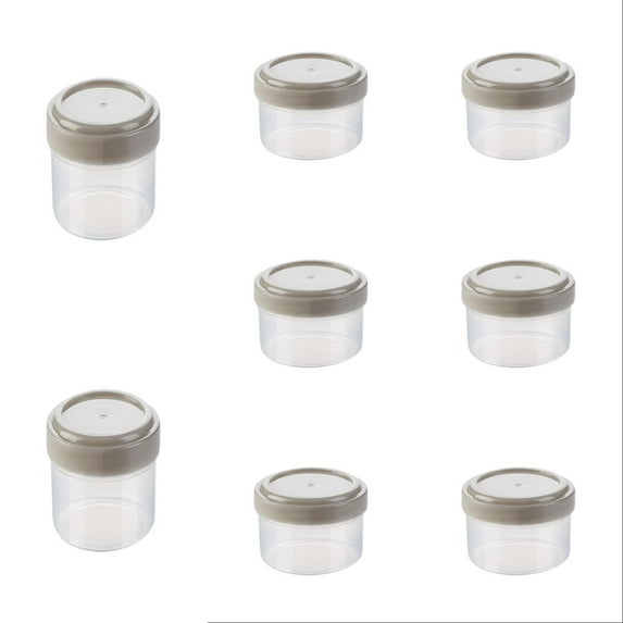 Reusable Meal Prep Containers 8 Pack - Mini Leakproof Clear Plastic ...