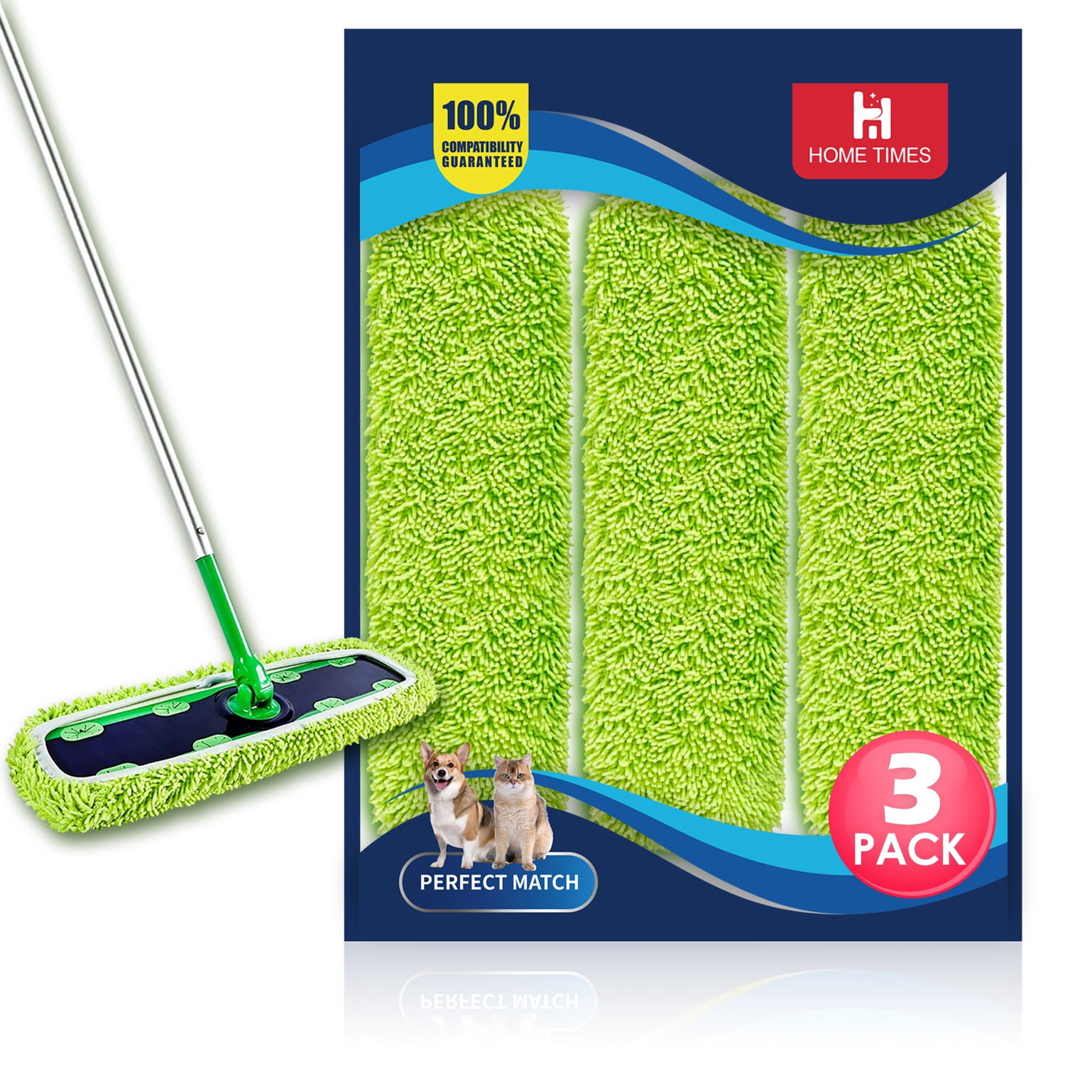 Reusable Microfiber Mop Pads for Swiffer XL Mop - 3 Pack XL Dry ...