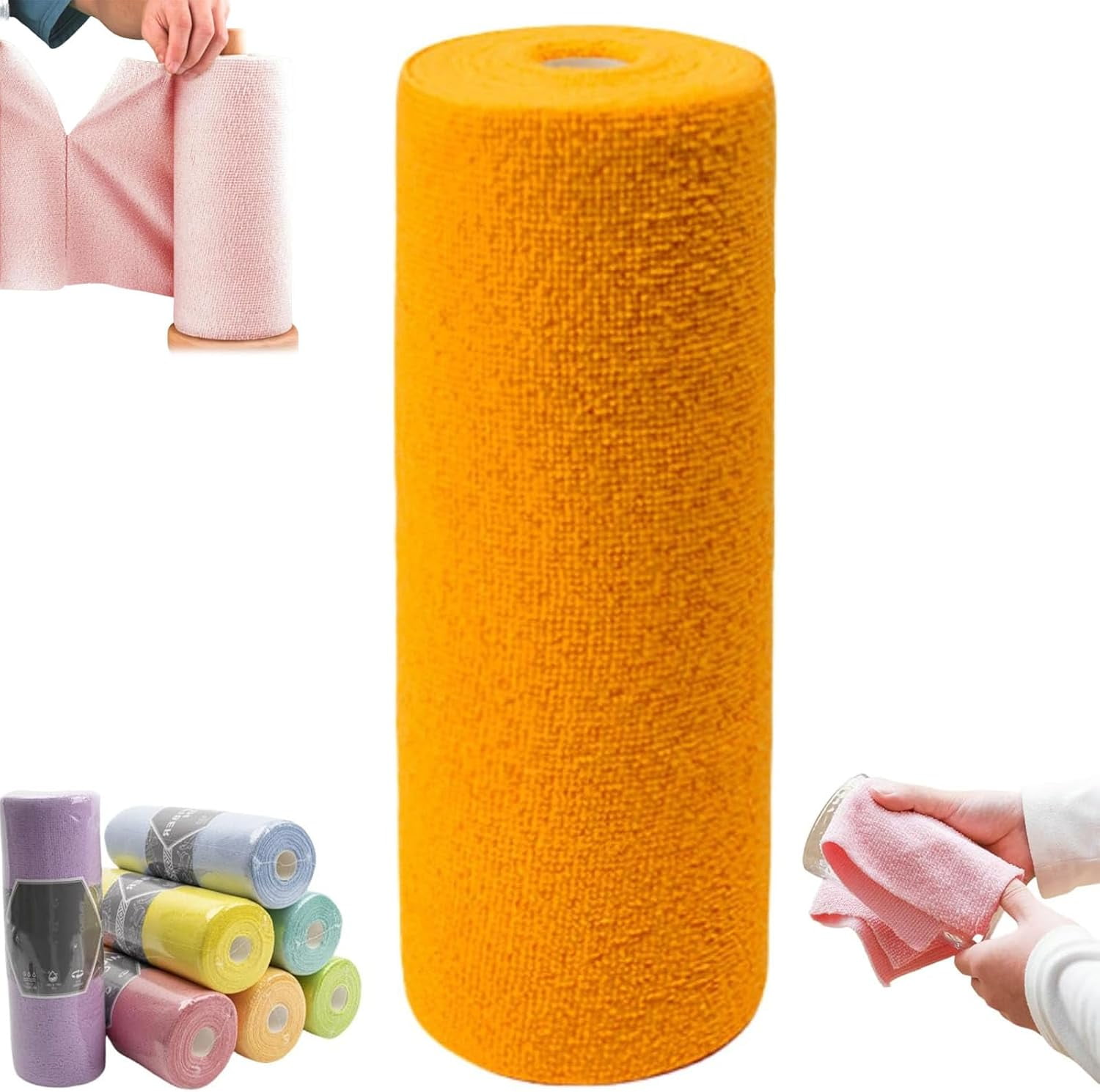 Reusable Microfiber Paper Towels Roll, 2025 New Beneathk Microfiber ...