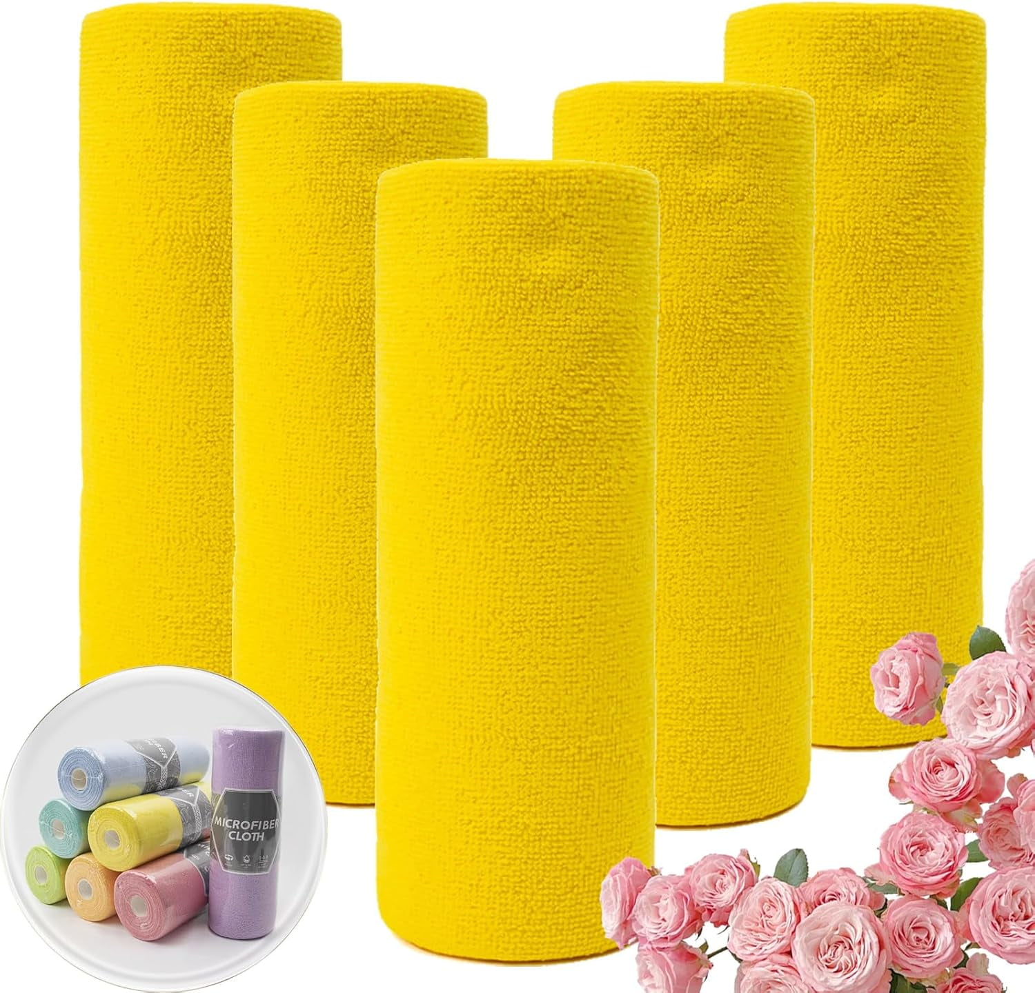 Reusable Microfiber Paper Towels Roll, 2025 New Beneathk Microfiber ...