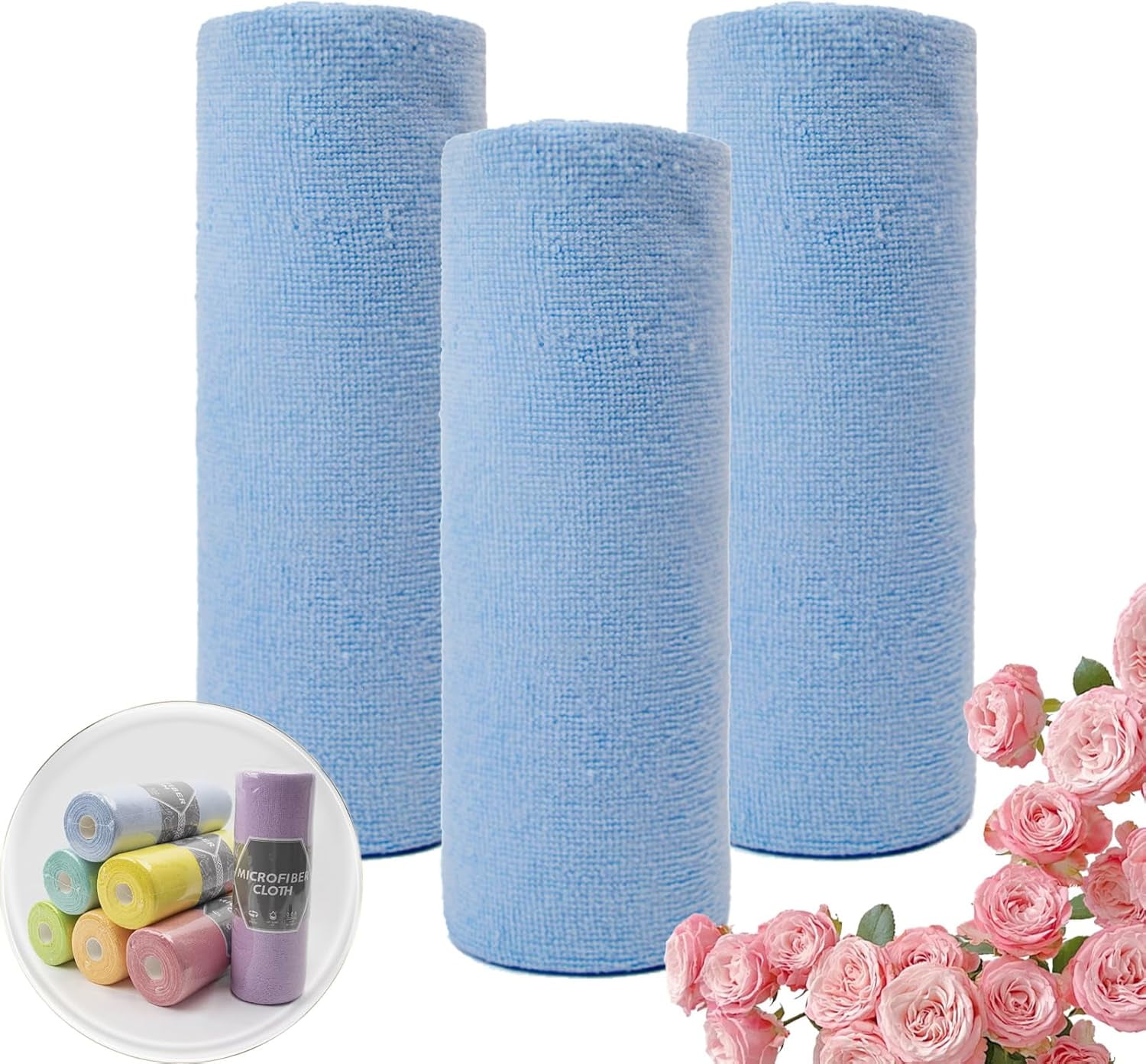 Reusable Microfiber Paper Towels Roll, 2025 New Beneathk Microfiber ...