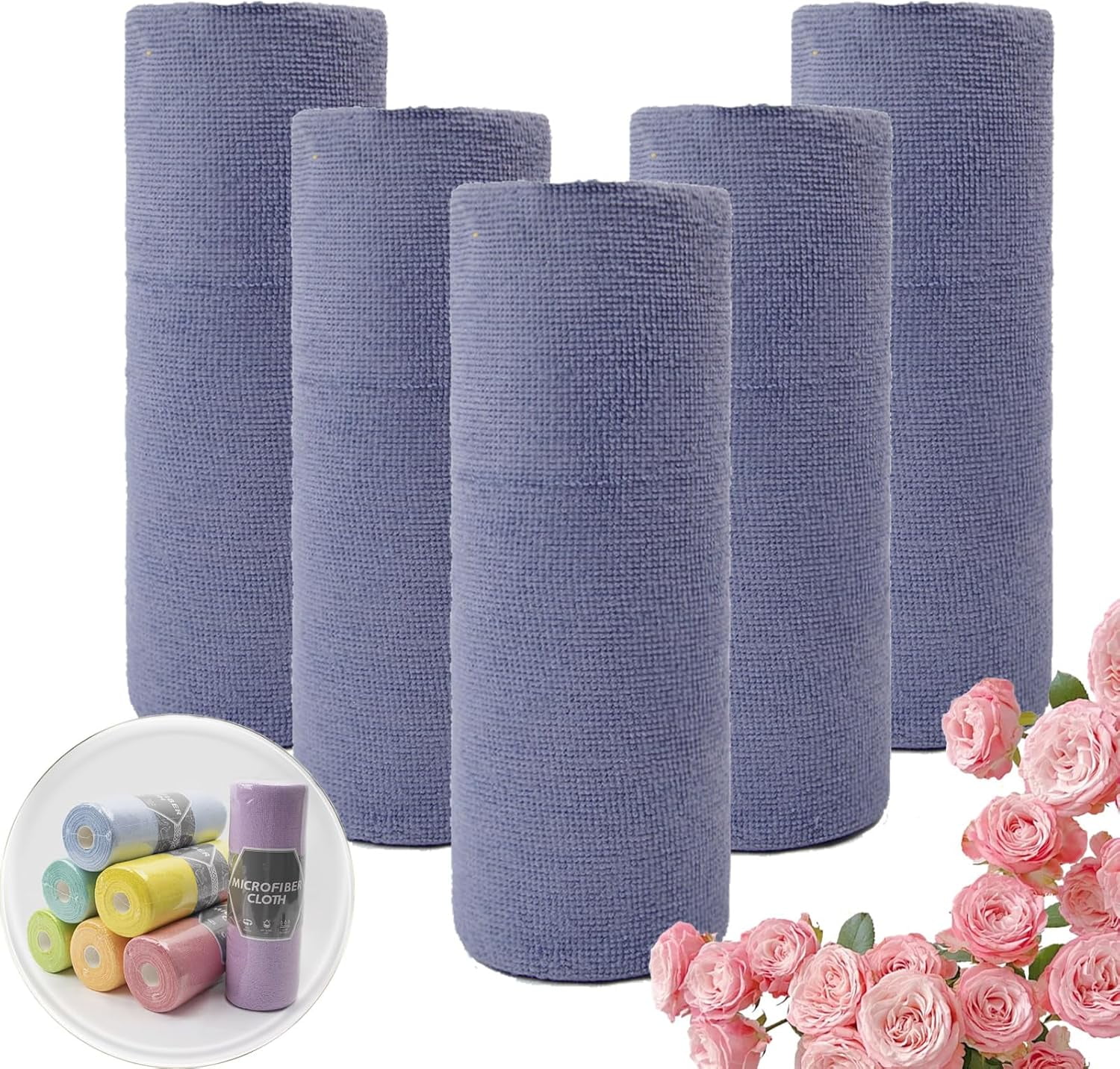 Reusable Microfiber Paper Towels Roll, 2025 New Beneathk Microfiber ...