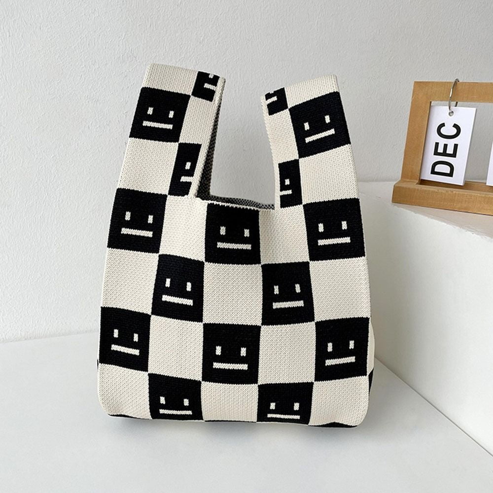 Reusable Mini Shopping Bags Women Girls Shoulder Bag Tote Bag Handmade ...