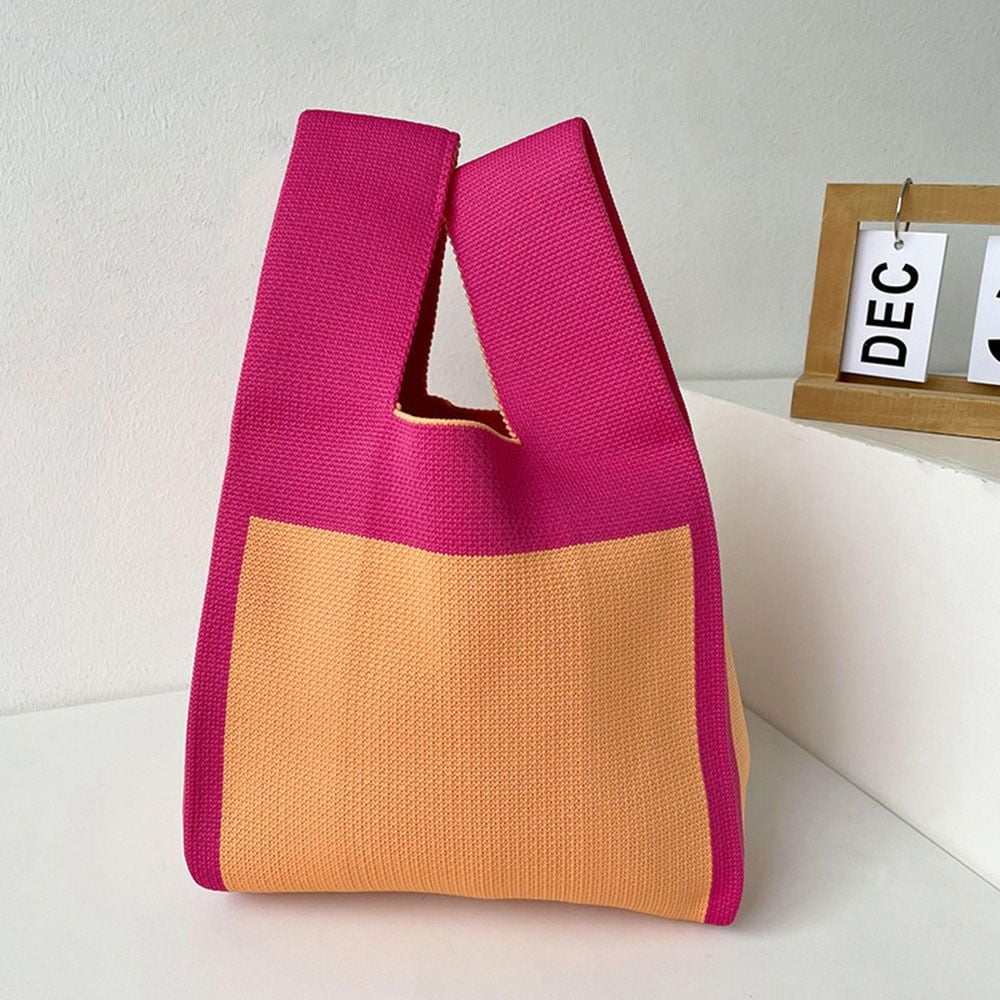 Reusable Mini Shopping Bags Women Girls Shoulder Bag Tote Bag Handmade ...