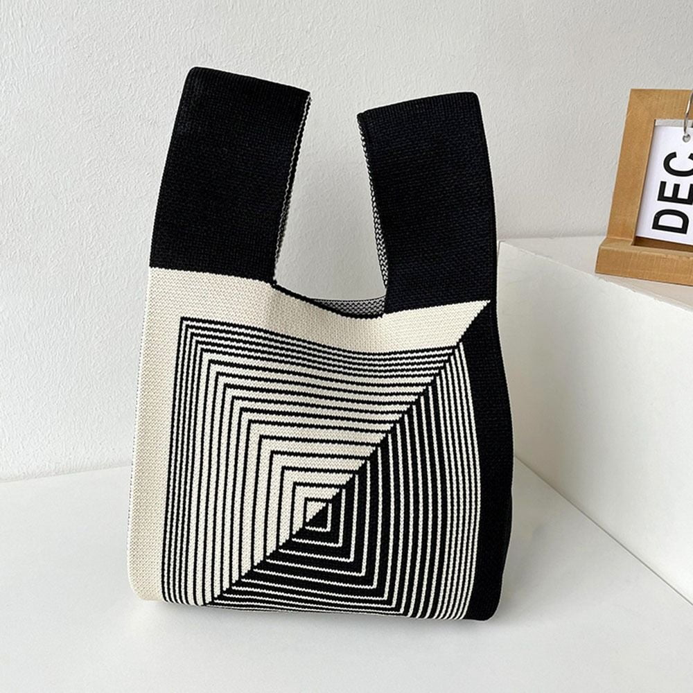 Reusable Mini Shopping Bags Women Girls Shoulder Bag Tote Bag Handmade ...