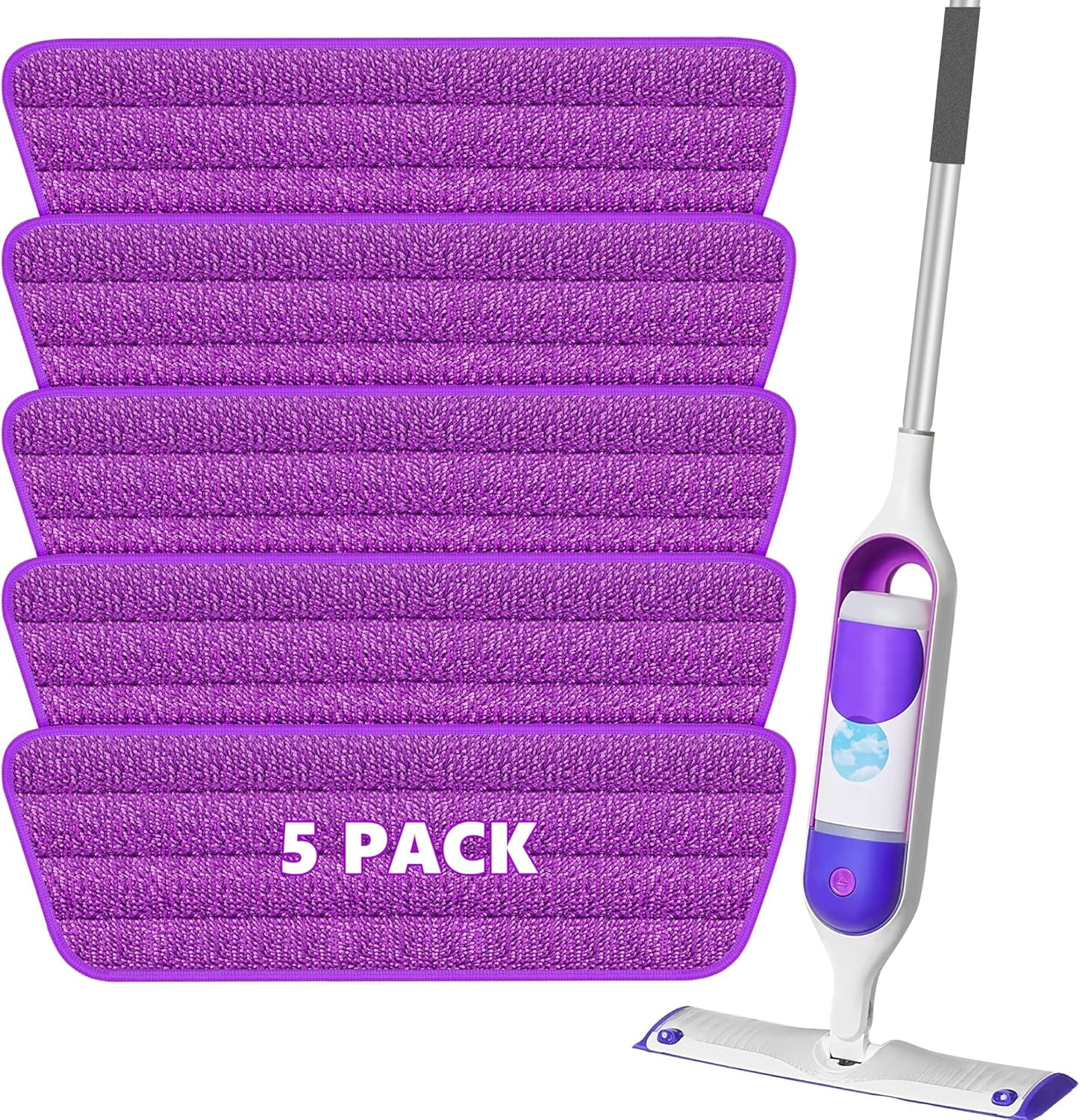 Reusable Mop Refill Pads Compatible with Swiffer PowerMop, Microfiber ...