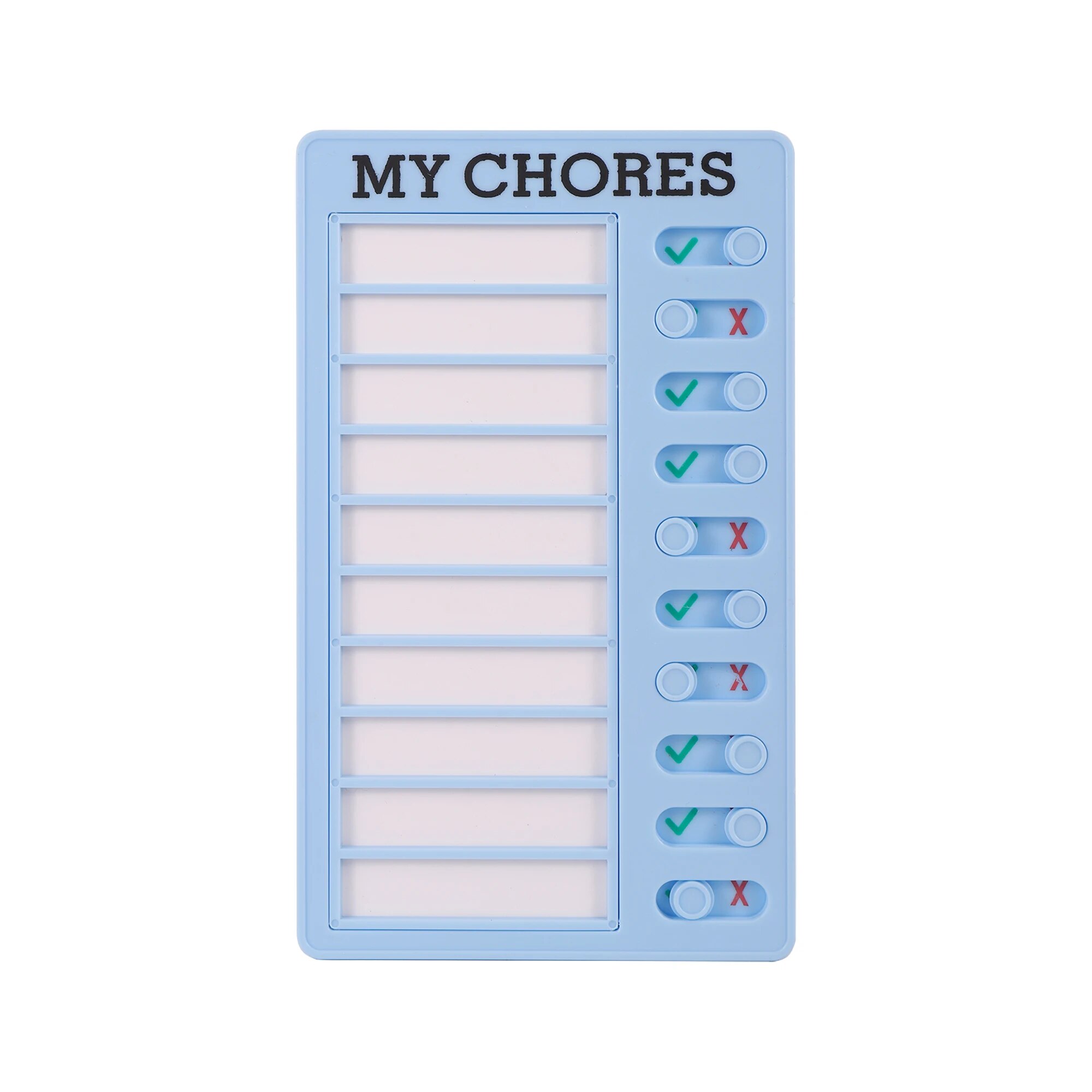 Reusable My Chores Checklist Daily Planner Memo Plastic Board Chore Chart Responsibility ...