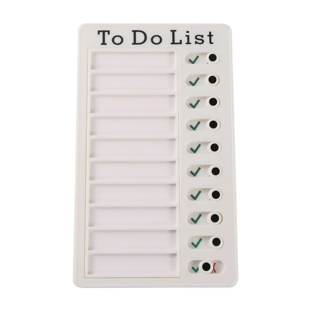 Reusable My Chores Checklist Daily Planner Memo Plastic Board Chore Chart Responsibility ...