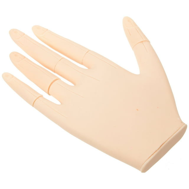 Reusable Nail Practice Hand Silicone Fingernail Practice Hand Nail ...
