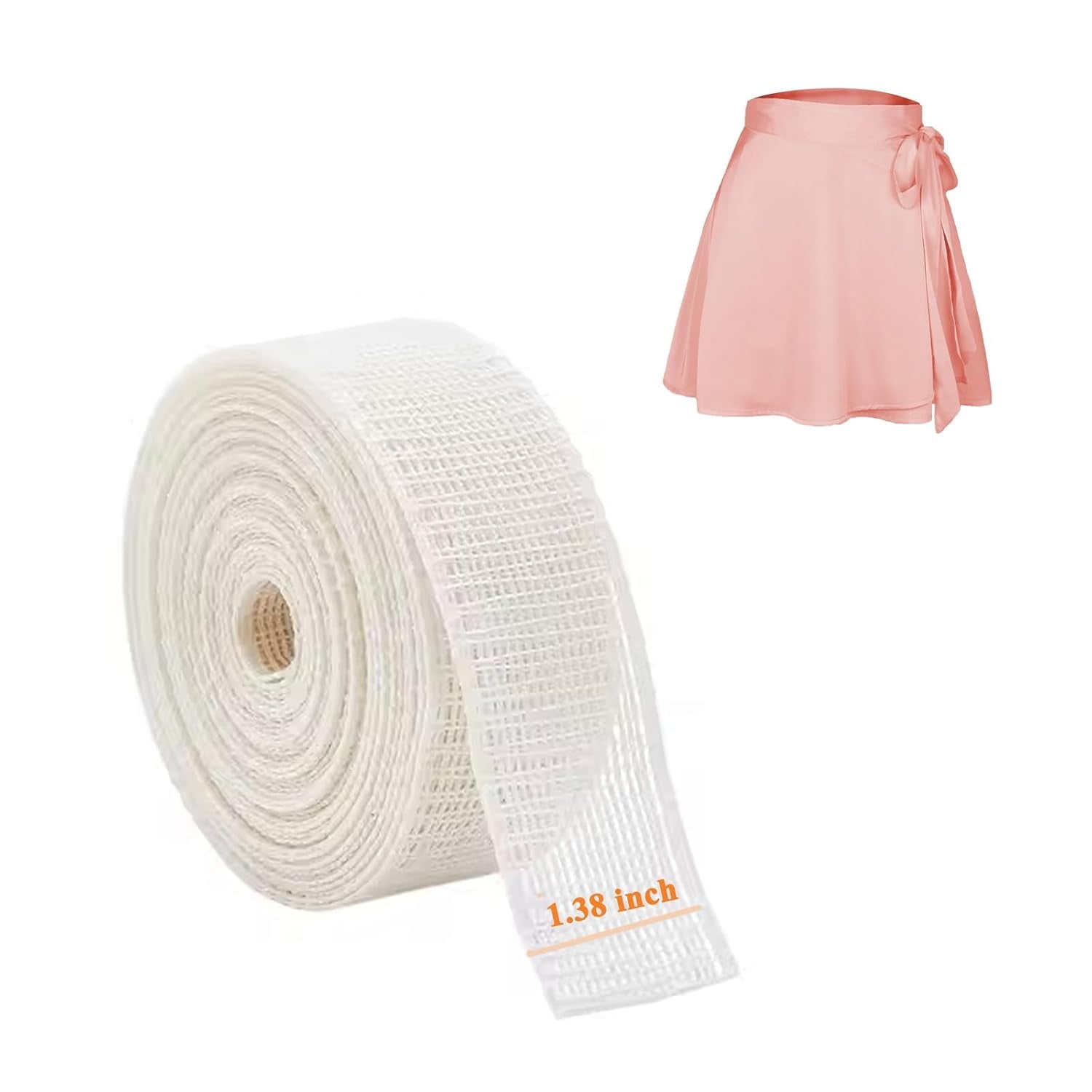 Reusable Narrow Hem Sewing Tape for Thin Fabric, Fishbone Ban Roll Tape ...