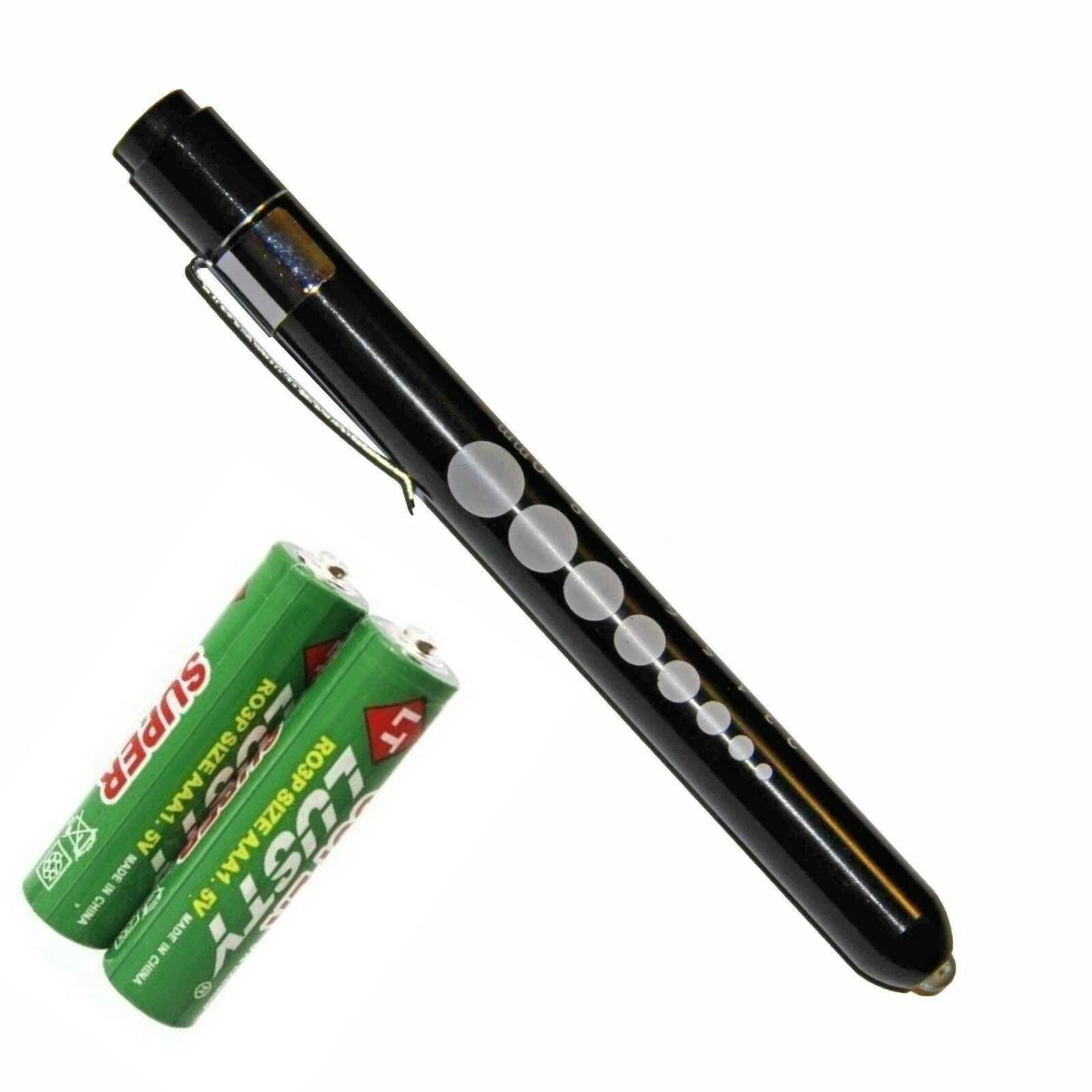 Reusable Nurse Aluminum Penlight Pocket Medical Led With Pupil Gauge ...