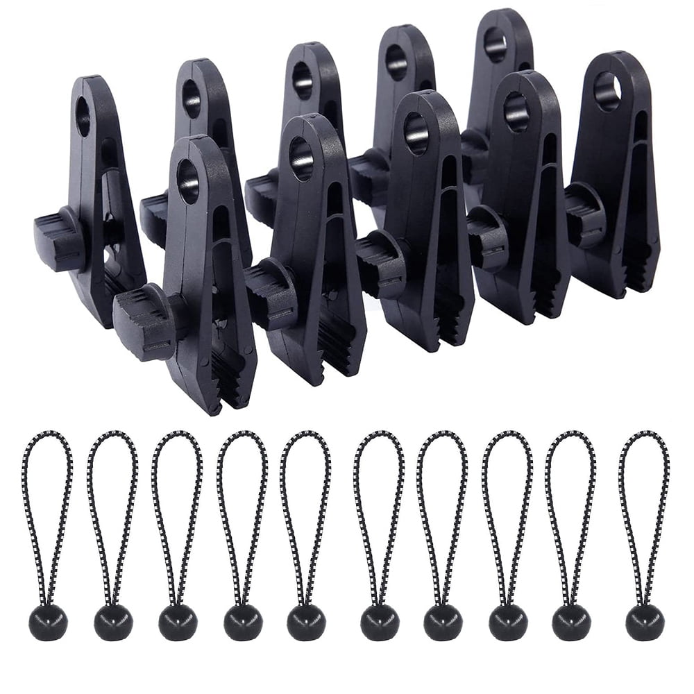 Reusable Nylon Canopy Tent Clamps 10 Pack Heavy Duty Reusable Tarp ...