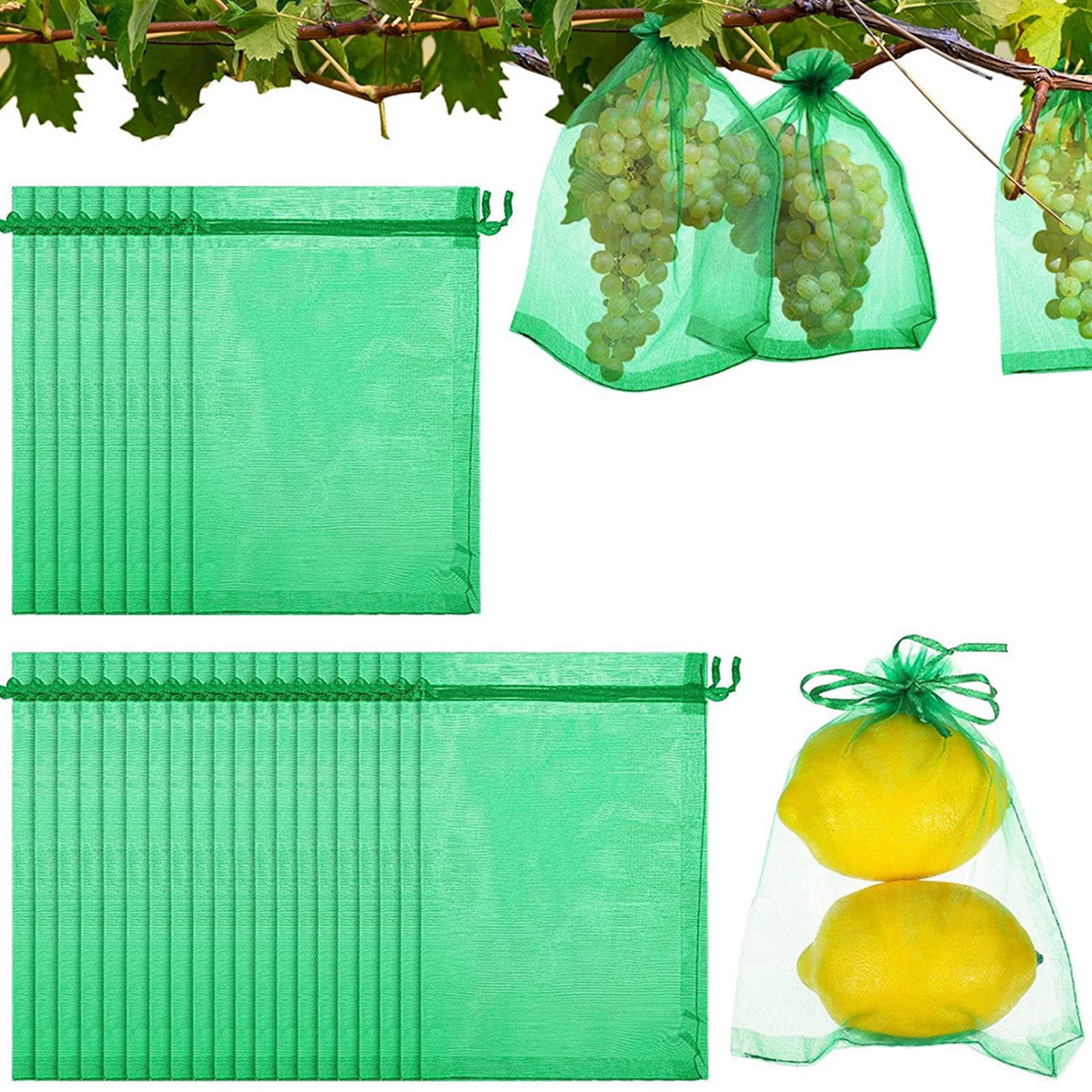 Reusable Organza Fruit Bags , Protect Apples, Pears More From Pests ...