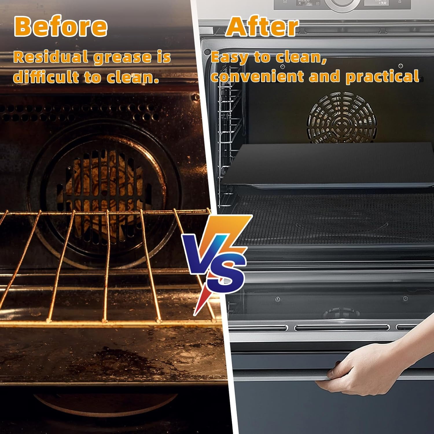 Reusable Oven Liners for Toaster Oven,Bottom of Toaster Oven Mat,3x ...