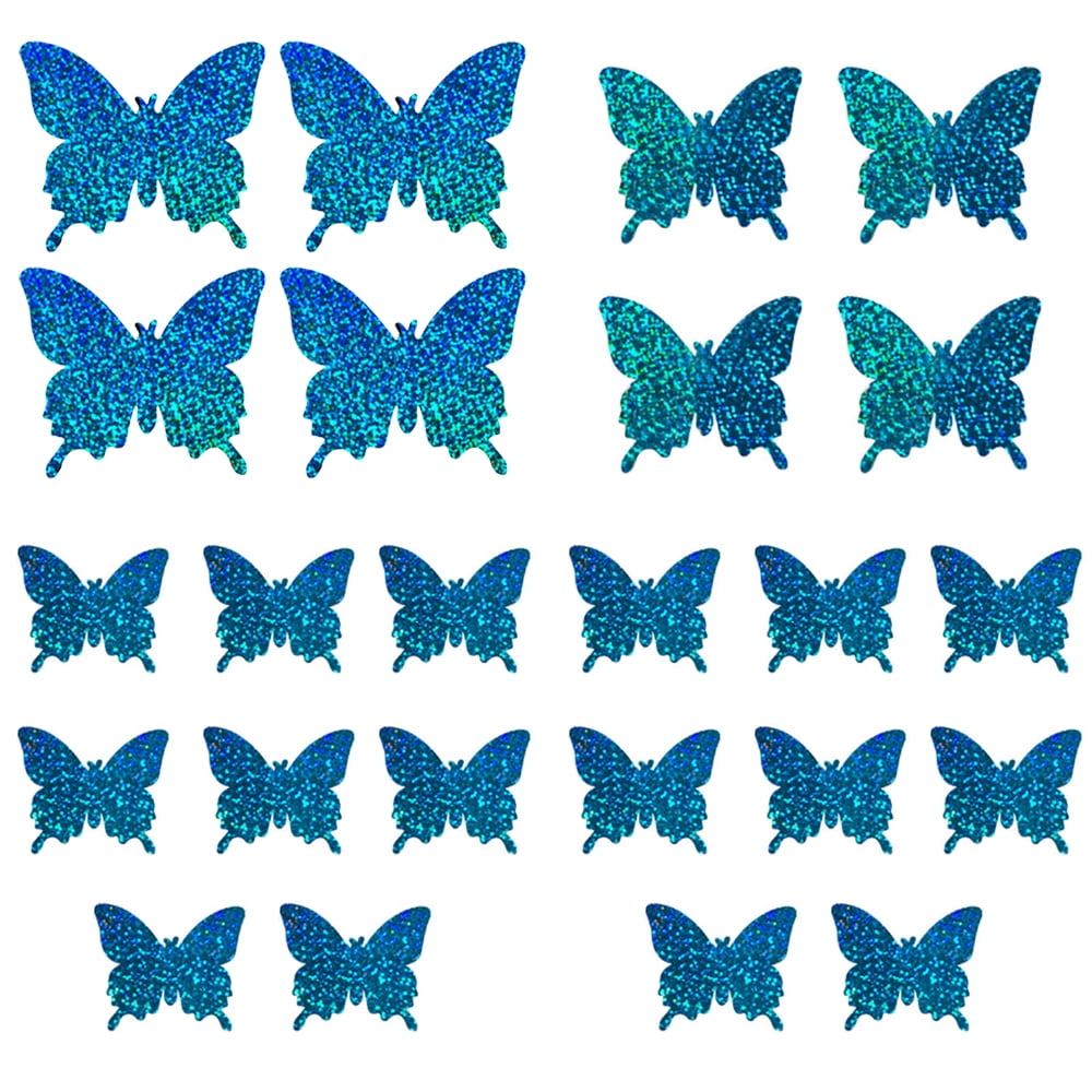 Reusable PVC Party Decoration Butter Wall Decor 24 PCS, 3D Butter ...