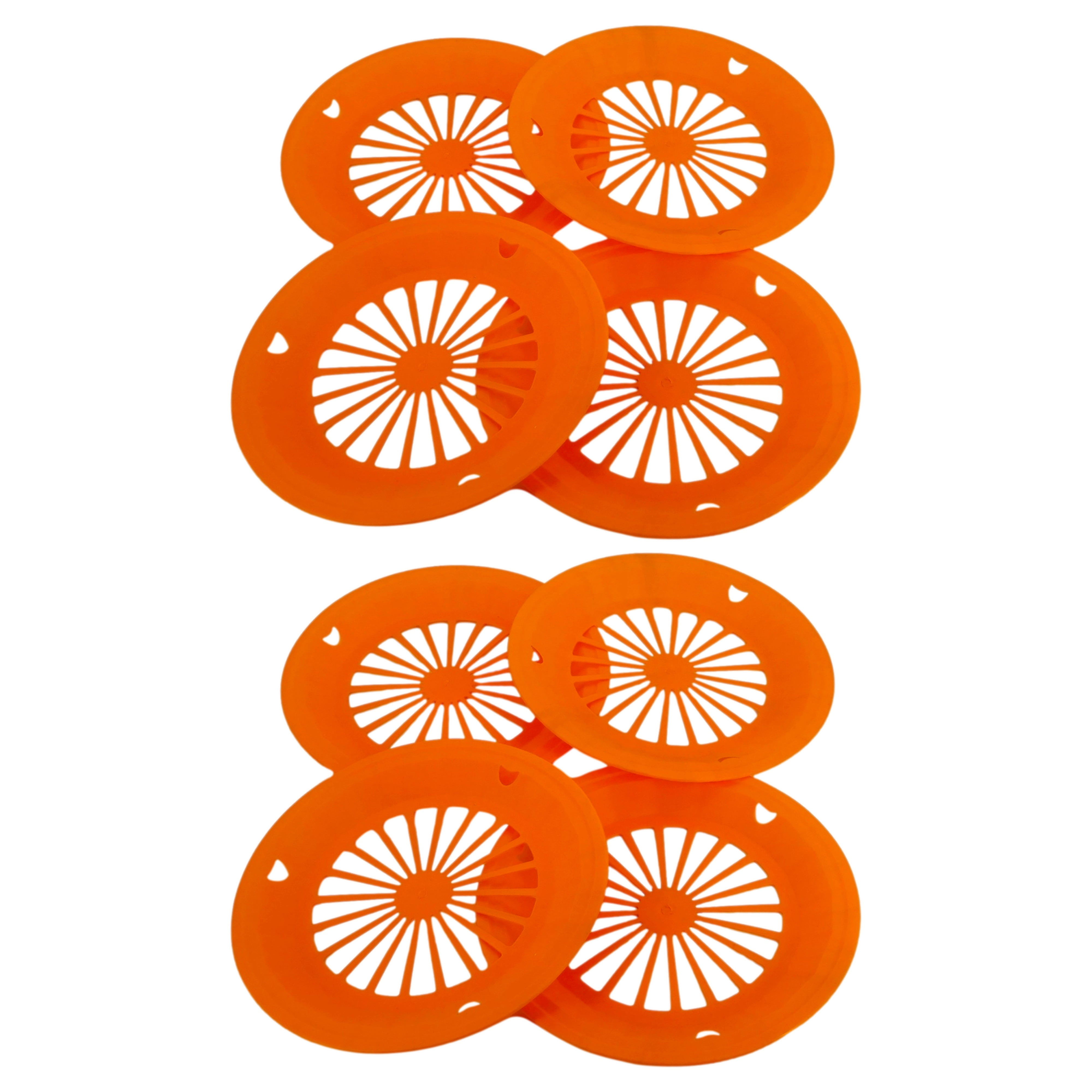 Reusable Paper Plate Holders (8 Pack, Holds 9 in Plates, Orange ...
