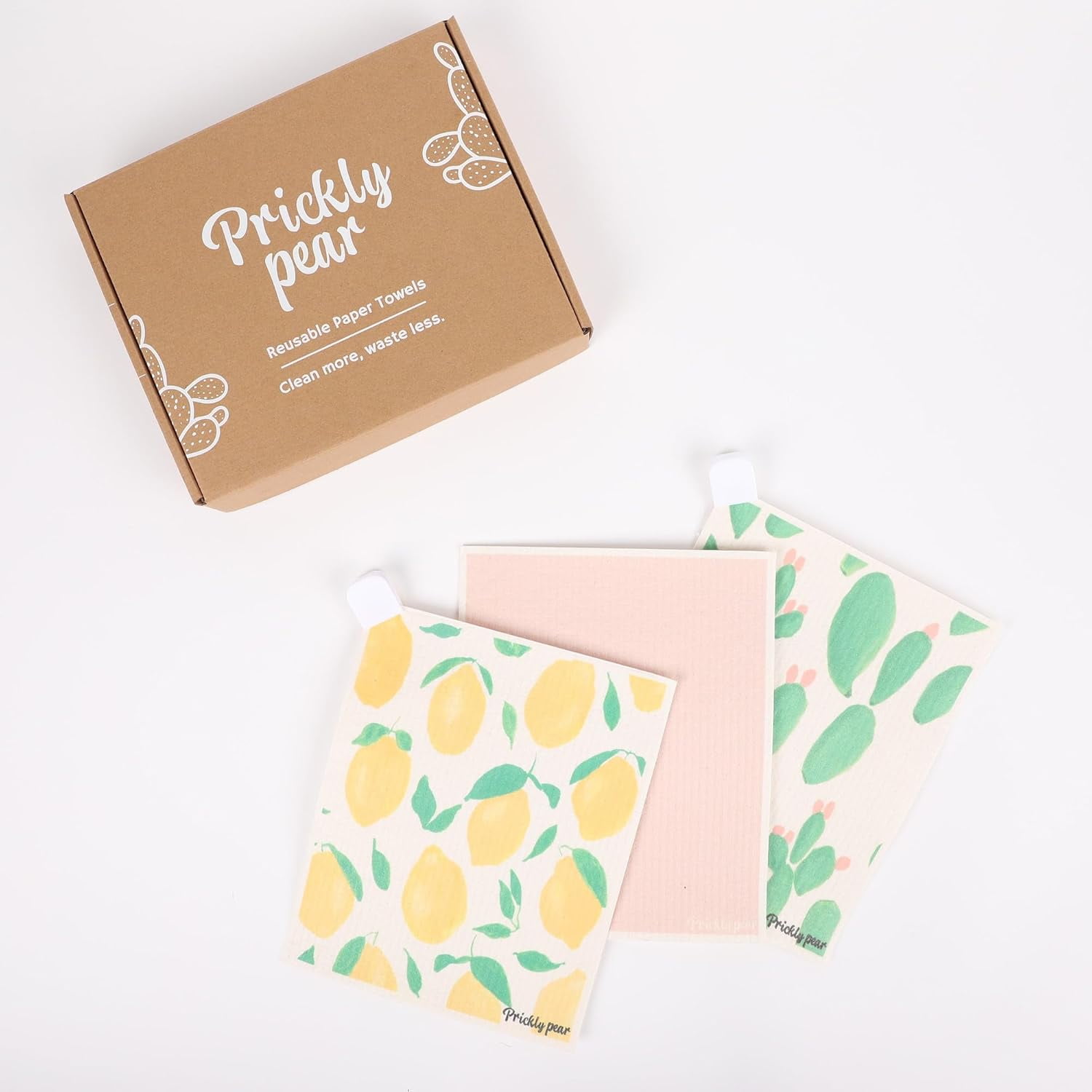Reusable Paper Towels Washable - 3 Pack Wash Cloths Kitchen with ...