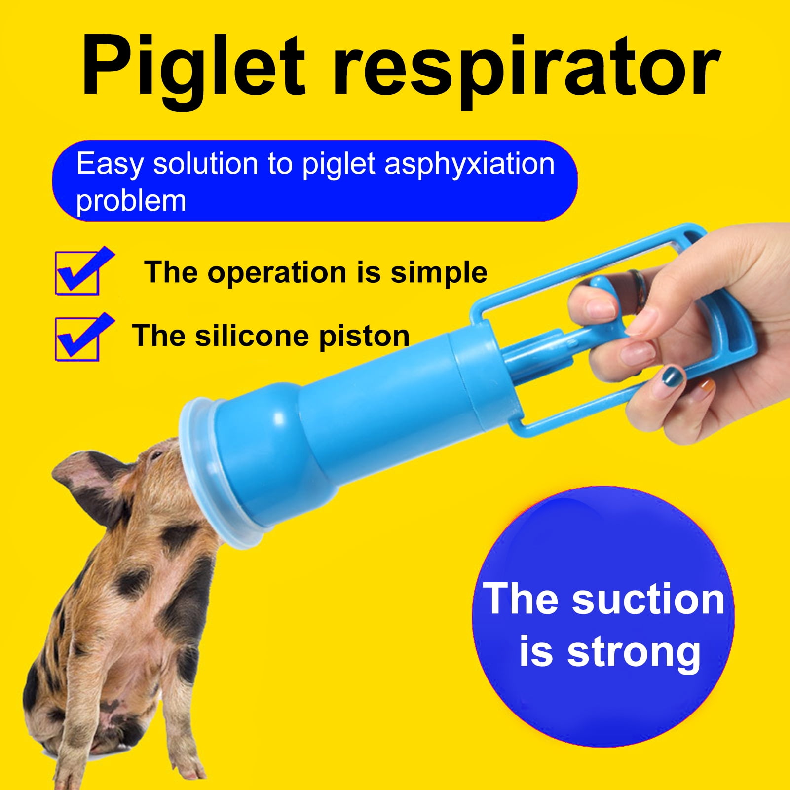 Reusable Piggy Breathing Pump High Elasticity Ergonomic Handle ...