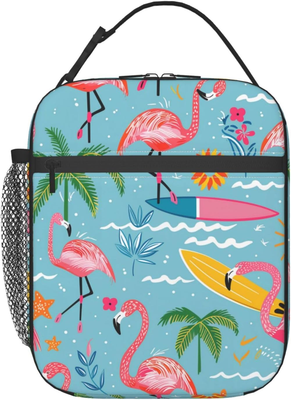 Reusable Pink Flamingo Lunch Box for Women Adult Insulated Tropical ...