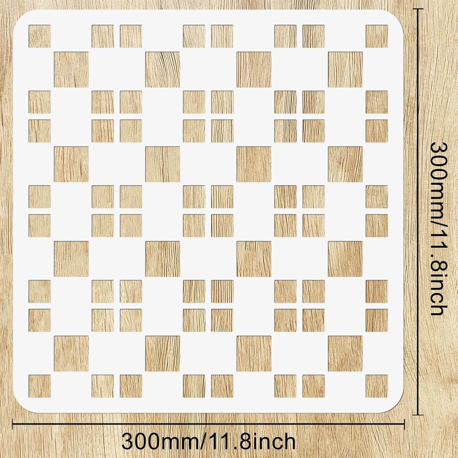 Reusable Plaid Stencil Art Craft Checkerboard Templates Stencil ...