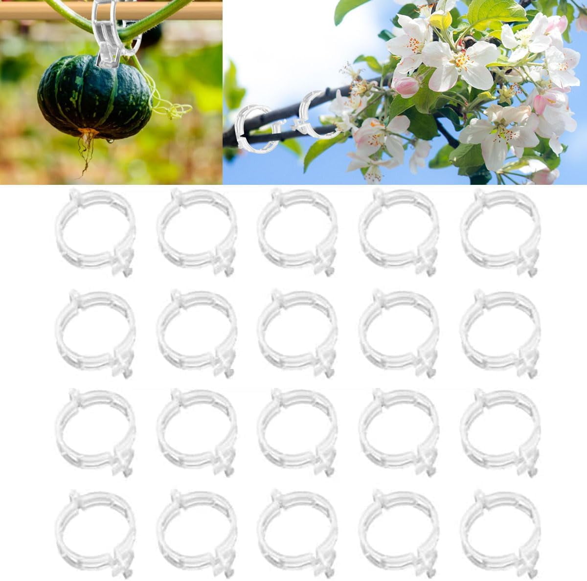 Reusable Plant Support Clips for Garden, Secured Plastic Clips for ...