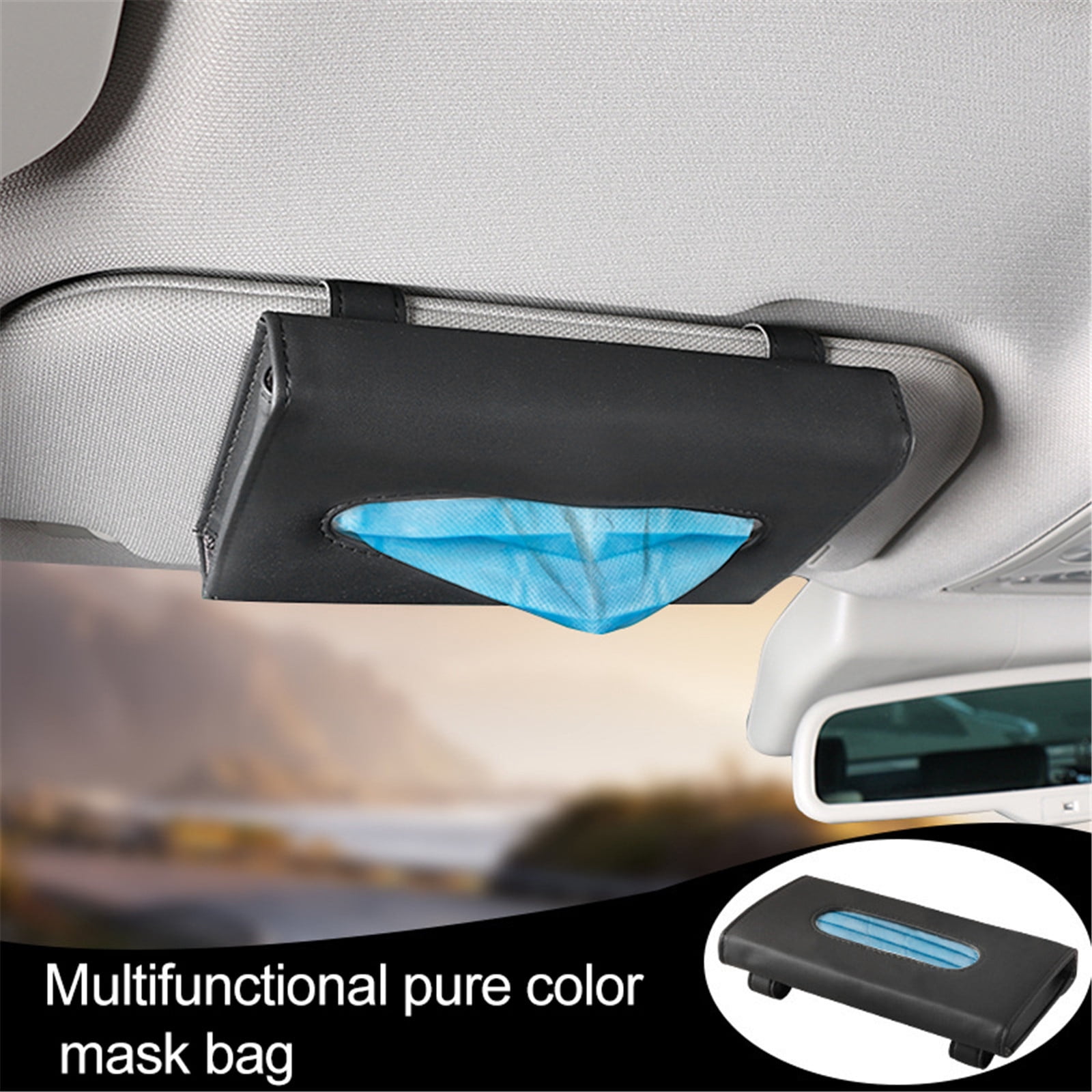Reusable Plastic Car Face Mask Organizer with Removable Divider ...