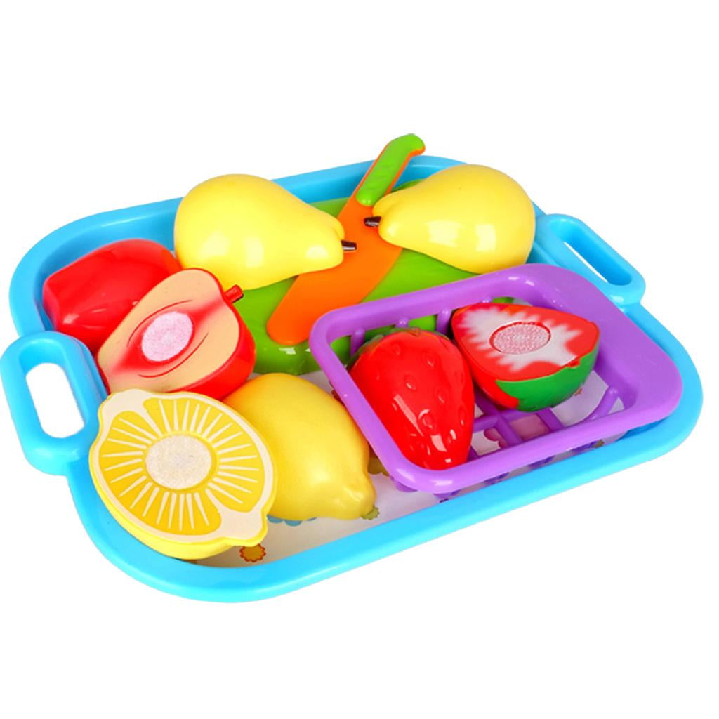 Reusable Plastic Kids Friut Cut Set Cutting Kitchen Food Preschool Kid ...