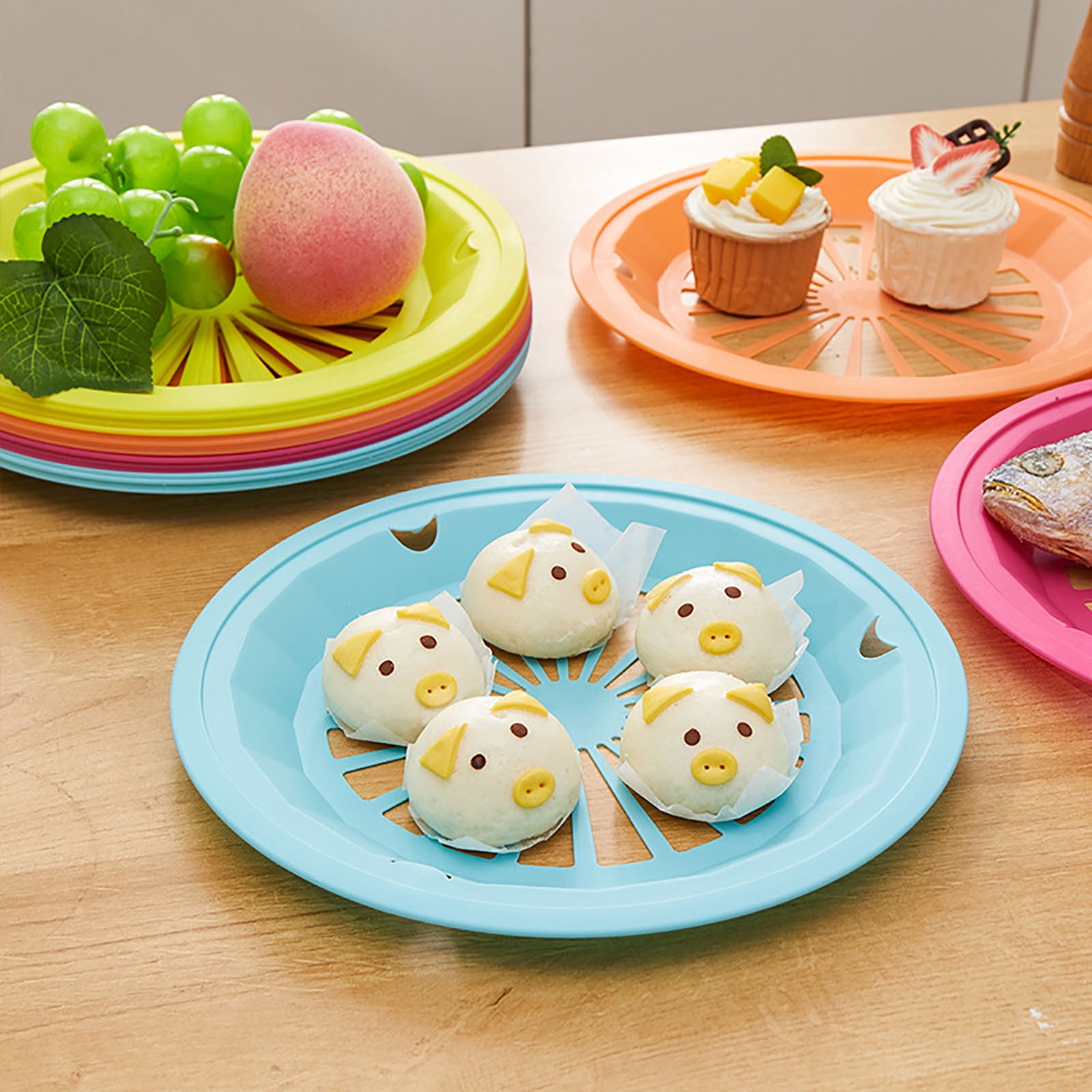 Reusable Plastic Paper Plate Holders,10-Inch Reusable Plastic Paper ...